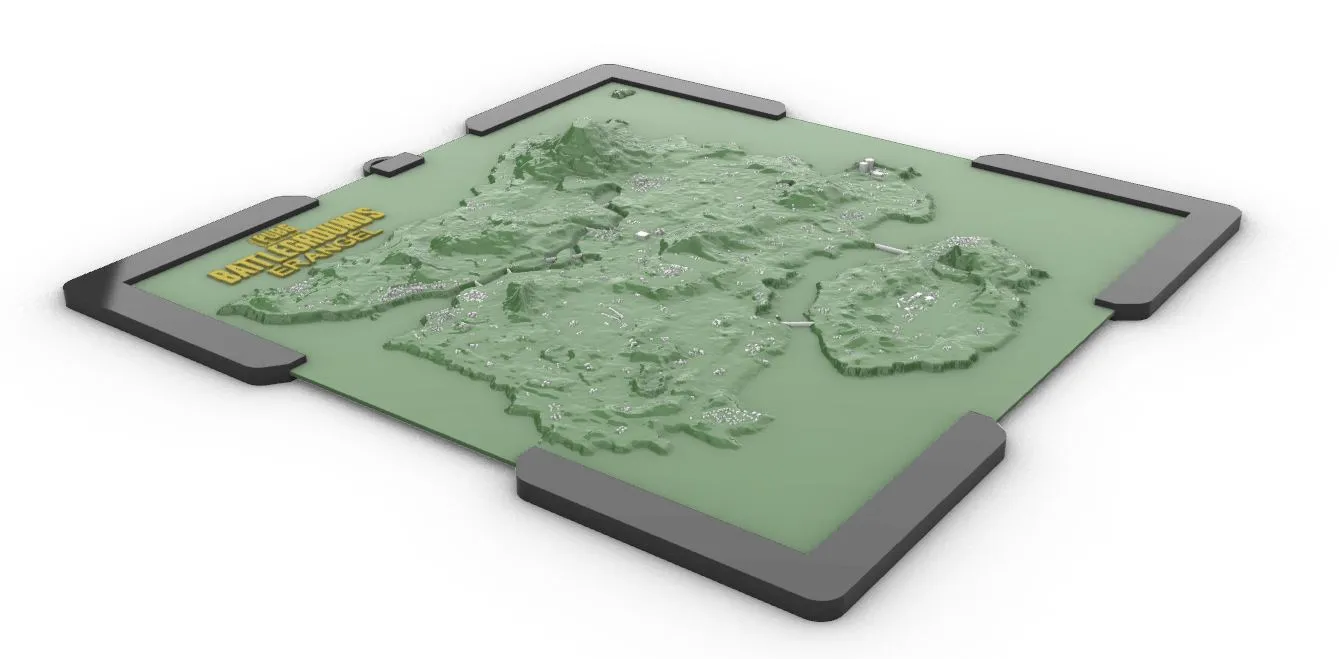 PUBG ERANGEL BIG MAP | 3D models download | Creality Cloud
