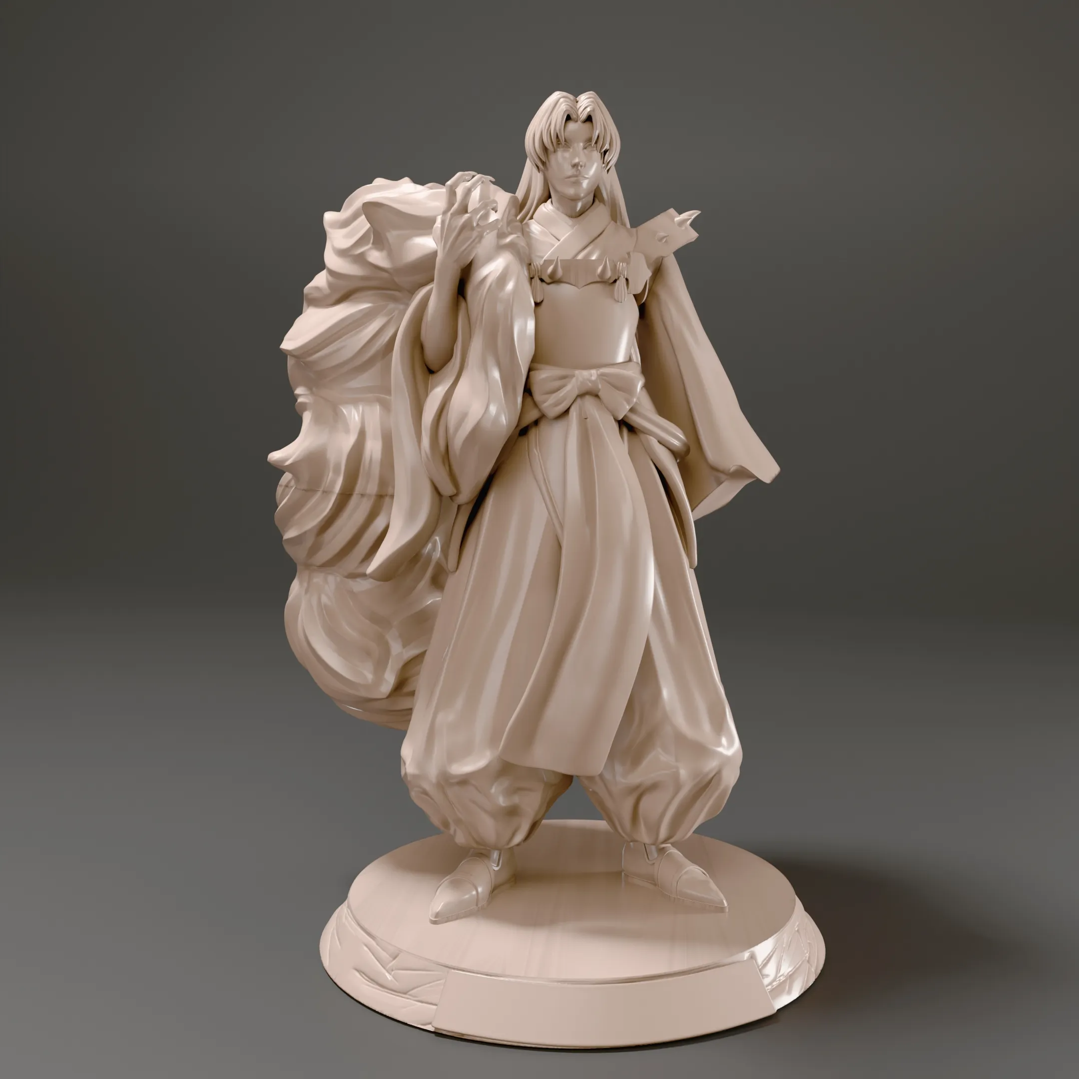 3D Printer Files | 3MF File | Sesshomaru Fan Art Sculpture - Multi ...