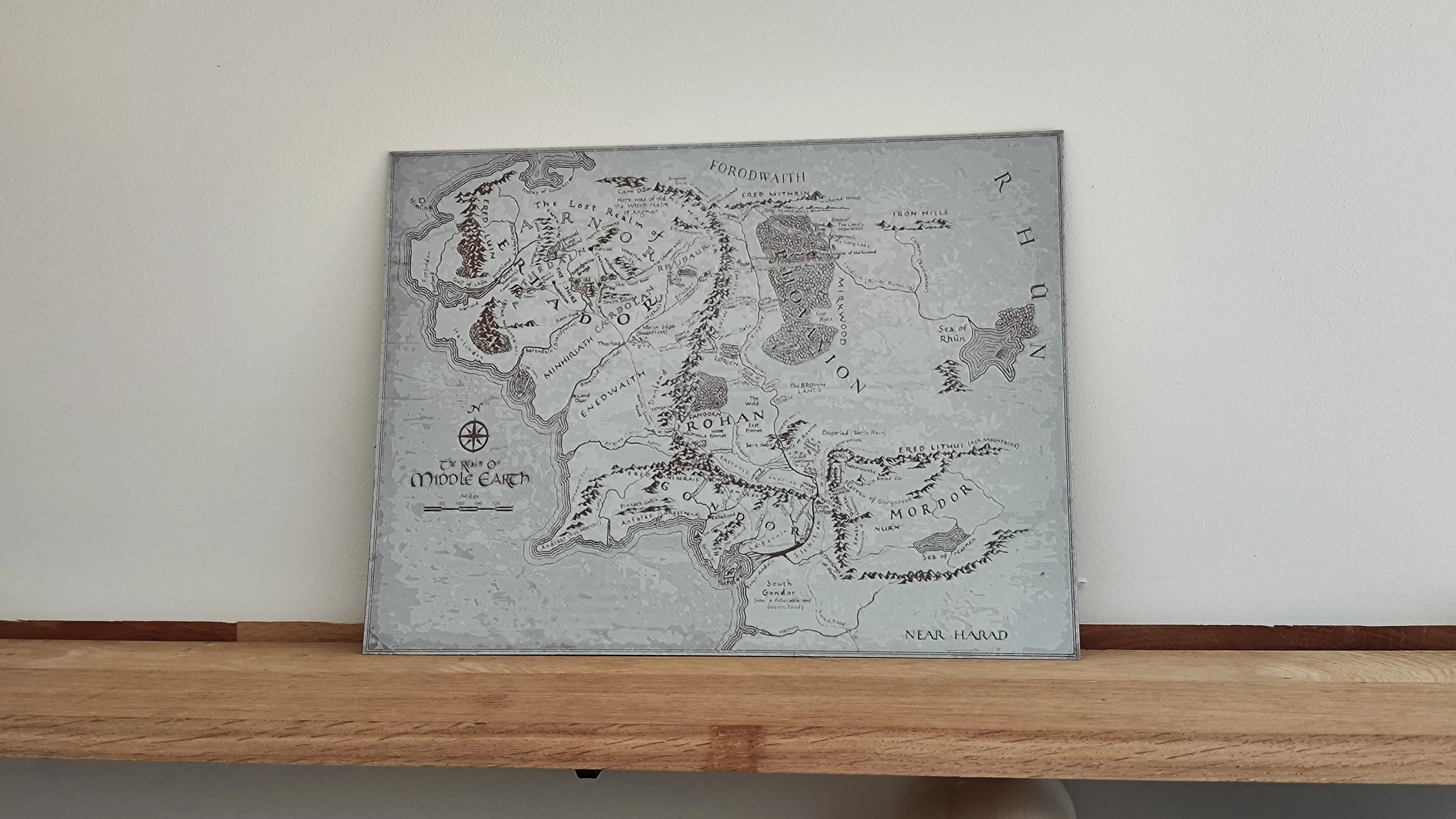 Archivos de impresora 3D | Archivo 3MF | Hueforge of middle earth map ...