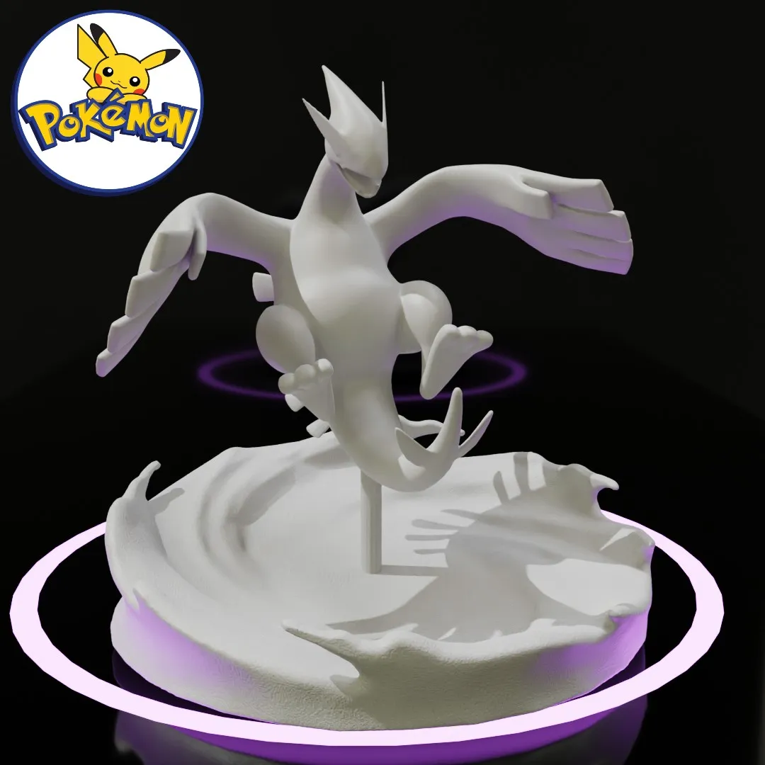 Characters & Creatures STL Download - POKEMON - LUGIA Water baseby ...