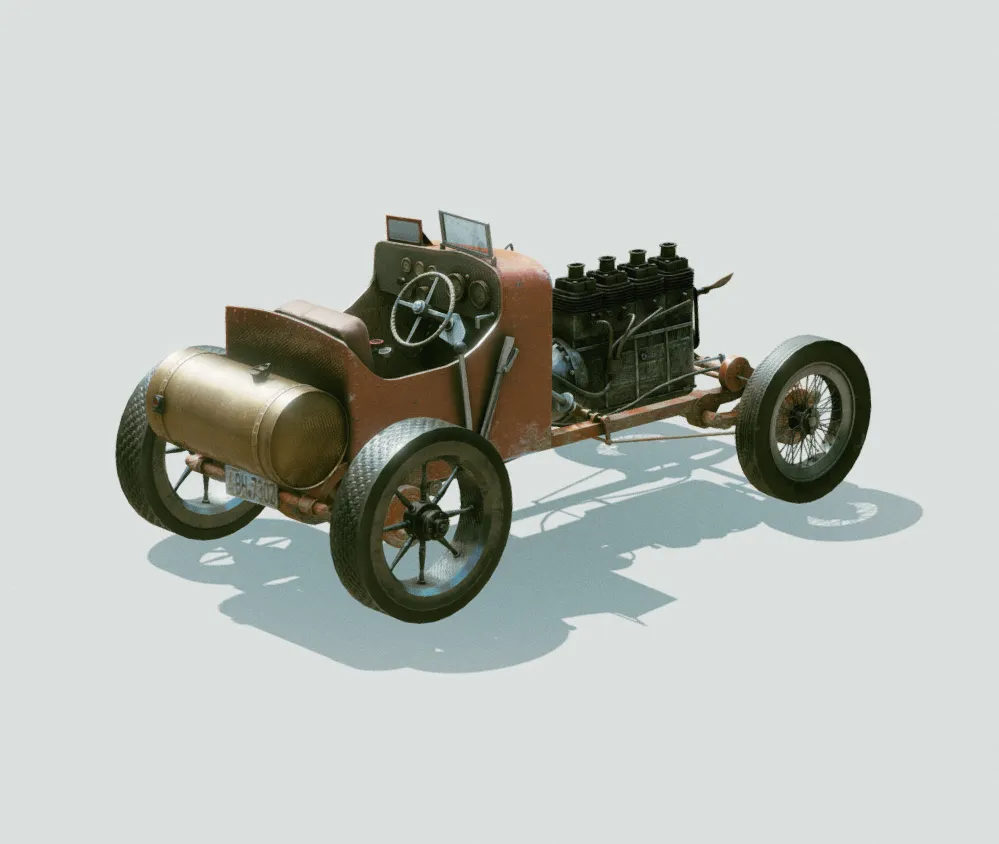 Vehicles STL Descarga - Vintage Racing Car - neagww