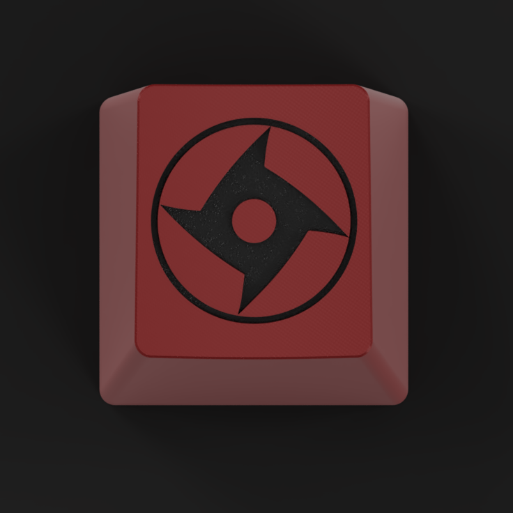 MANGEKYO SHARINGAN NARUTO THEMED ARTISAN KEYCAP SET | 3D models ...