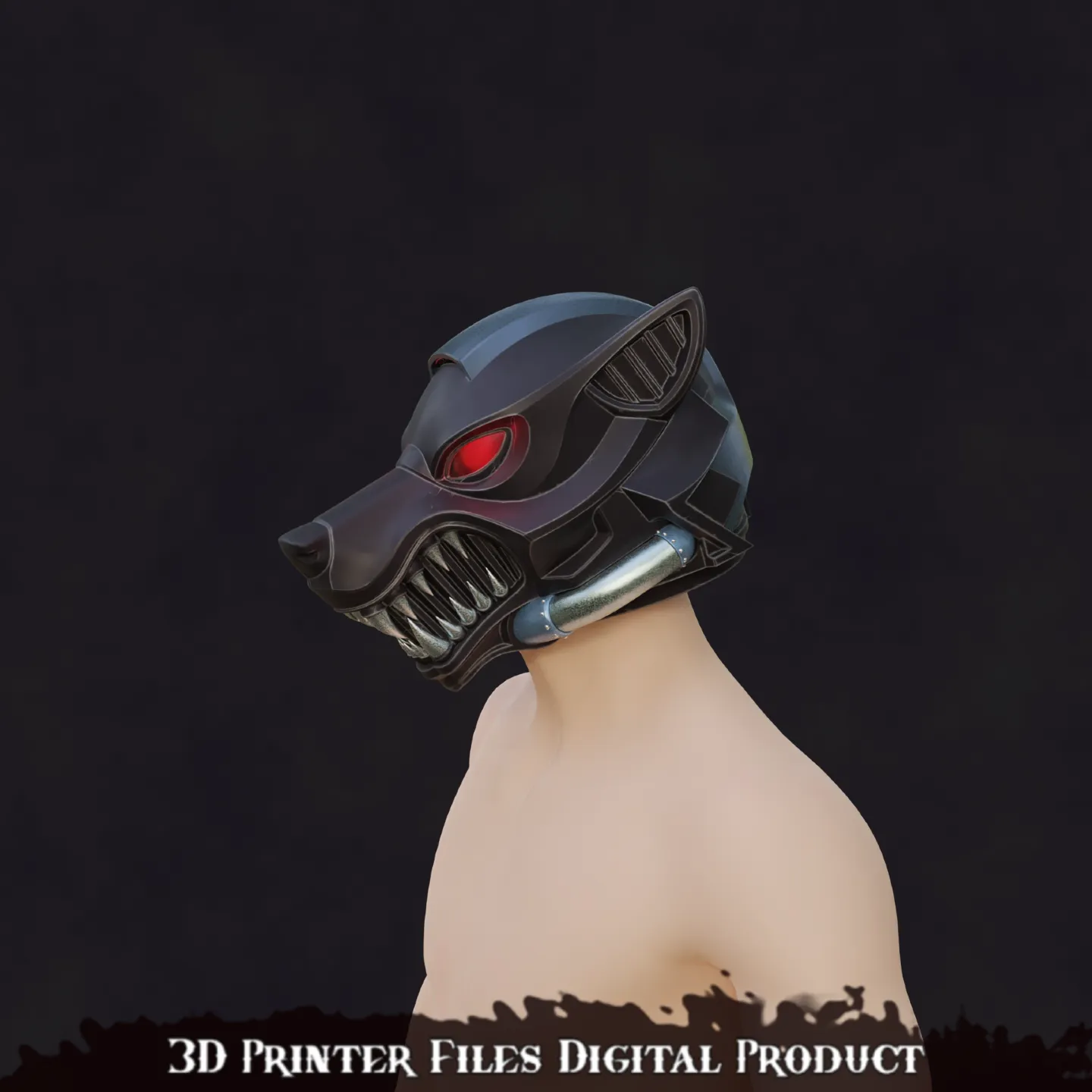 Cosplay STL Descarga - Si Fi Space Wolf Wearable Cosplay Helmet ...