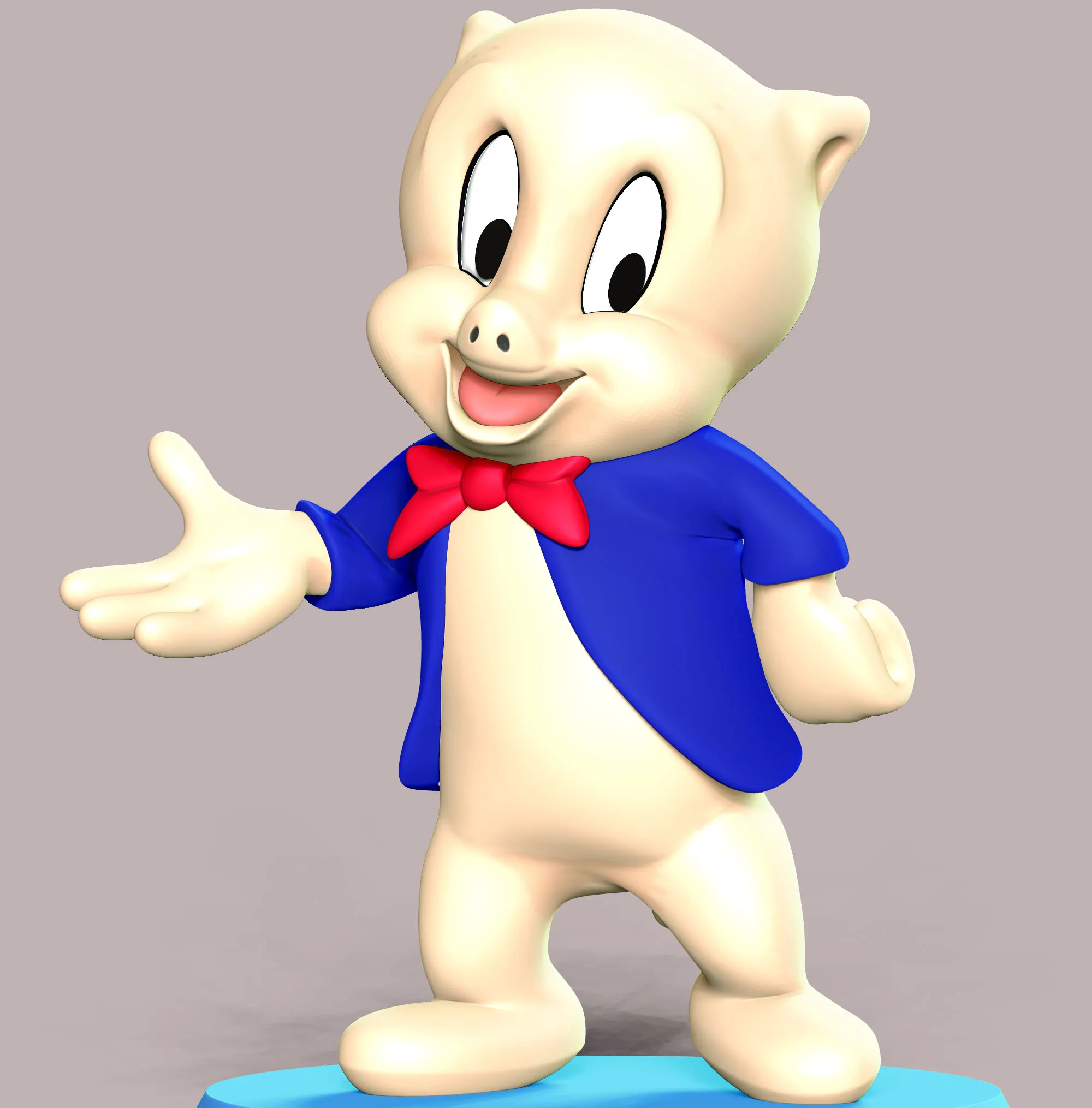 Characters & Creatures STL Download - Porky Pig - Looney Tunesby Bon ...