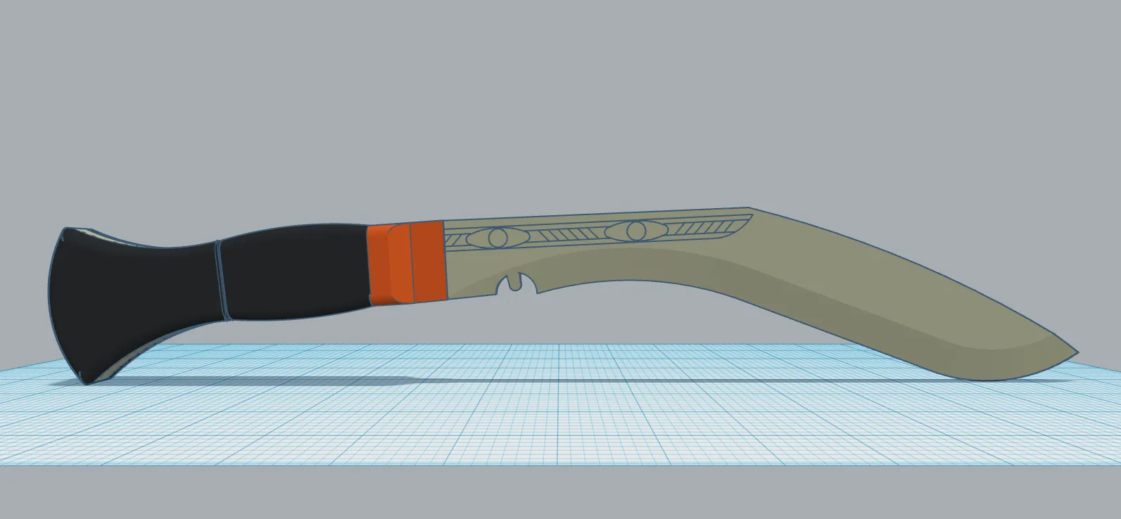 15 Inch Sirupati Khukuri | 3D models download | Creality Cloud