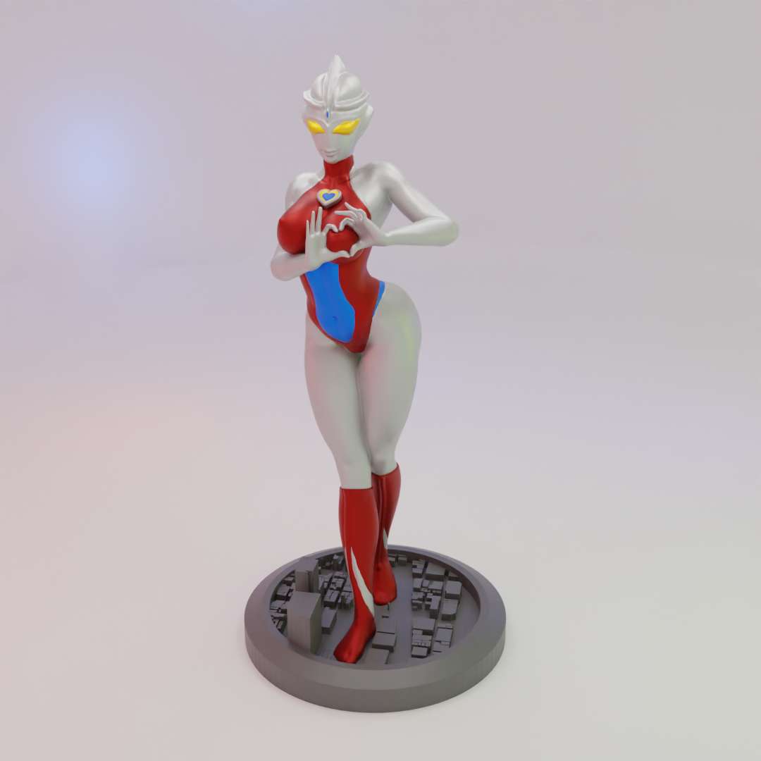 Ultrawoman Fan Made Female Ultraman 3d Models Download Creality Cloud