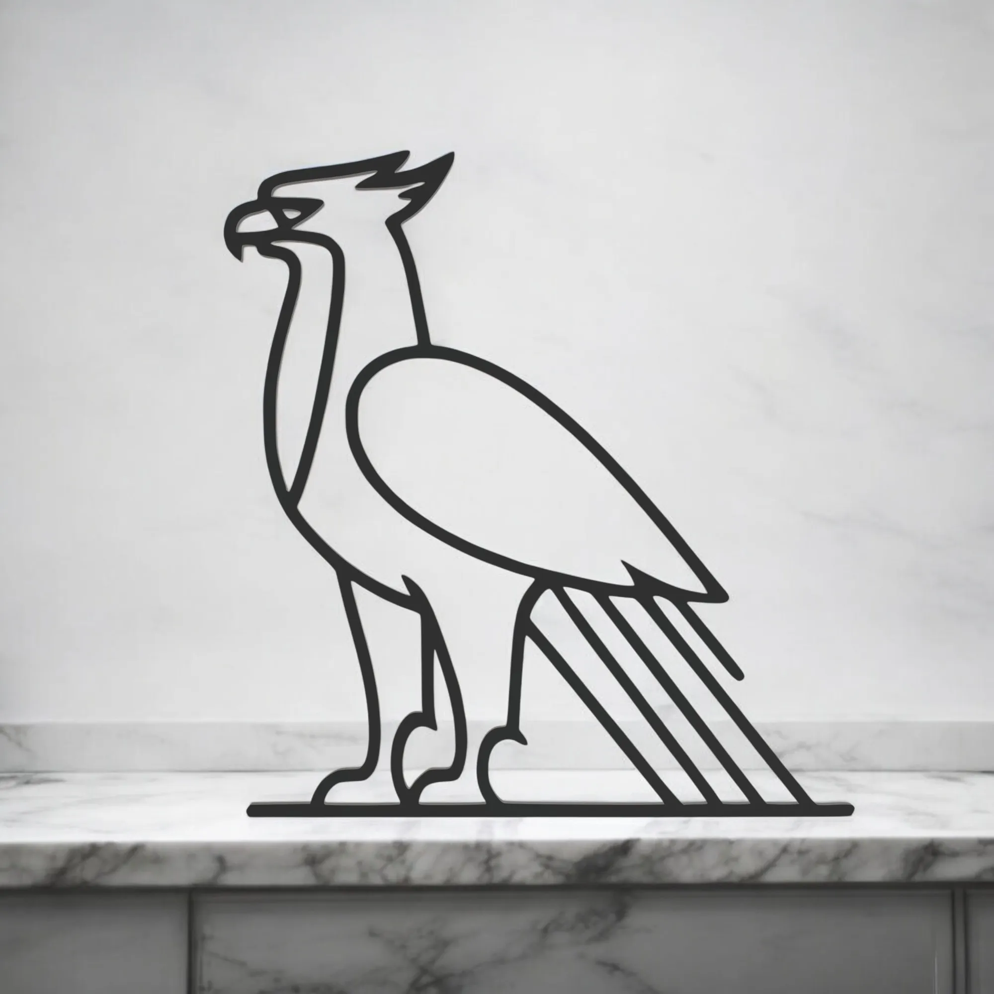Digital Art STL Download - Griffin Line Art - Desktop Line Artby OALPO