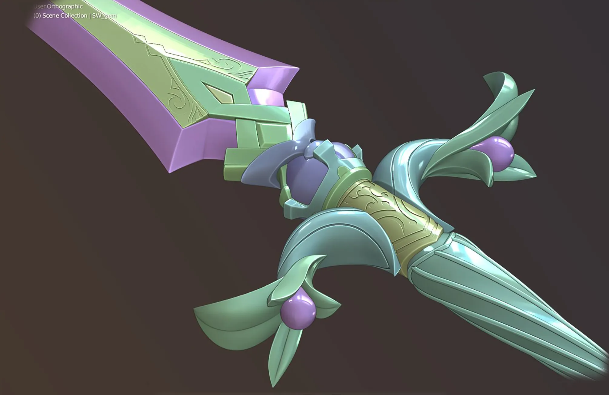Cosplay STL Download - Genshin Impact cosplay Sacrificial Swordby BrunenG