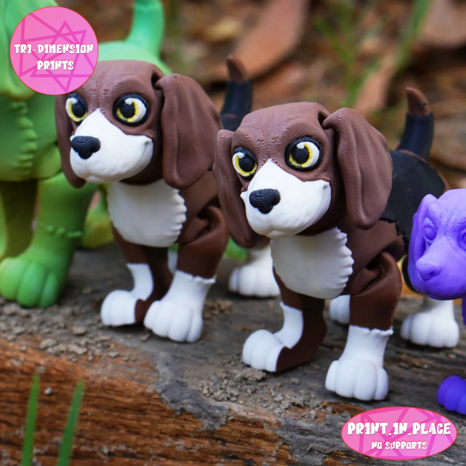 Other STL Download - PRINT IN PLACE CUTE FLEXI BEAGLE DOGby Tri ...