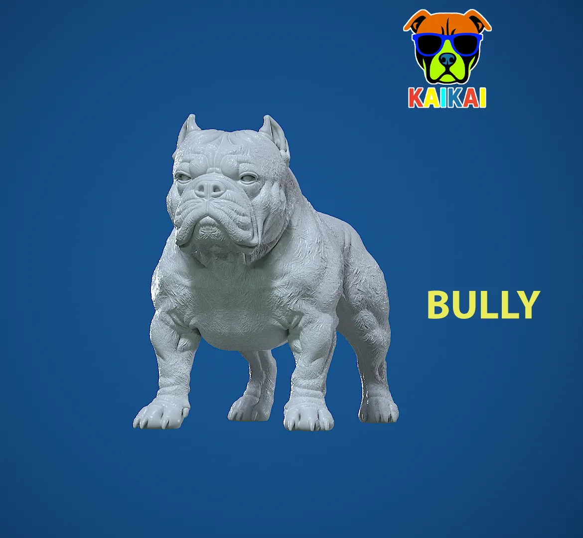 Characters & Creatures STL Download - American Bully model - Bully ...
