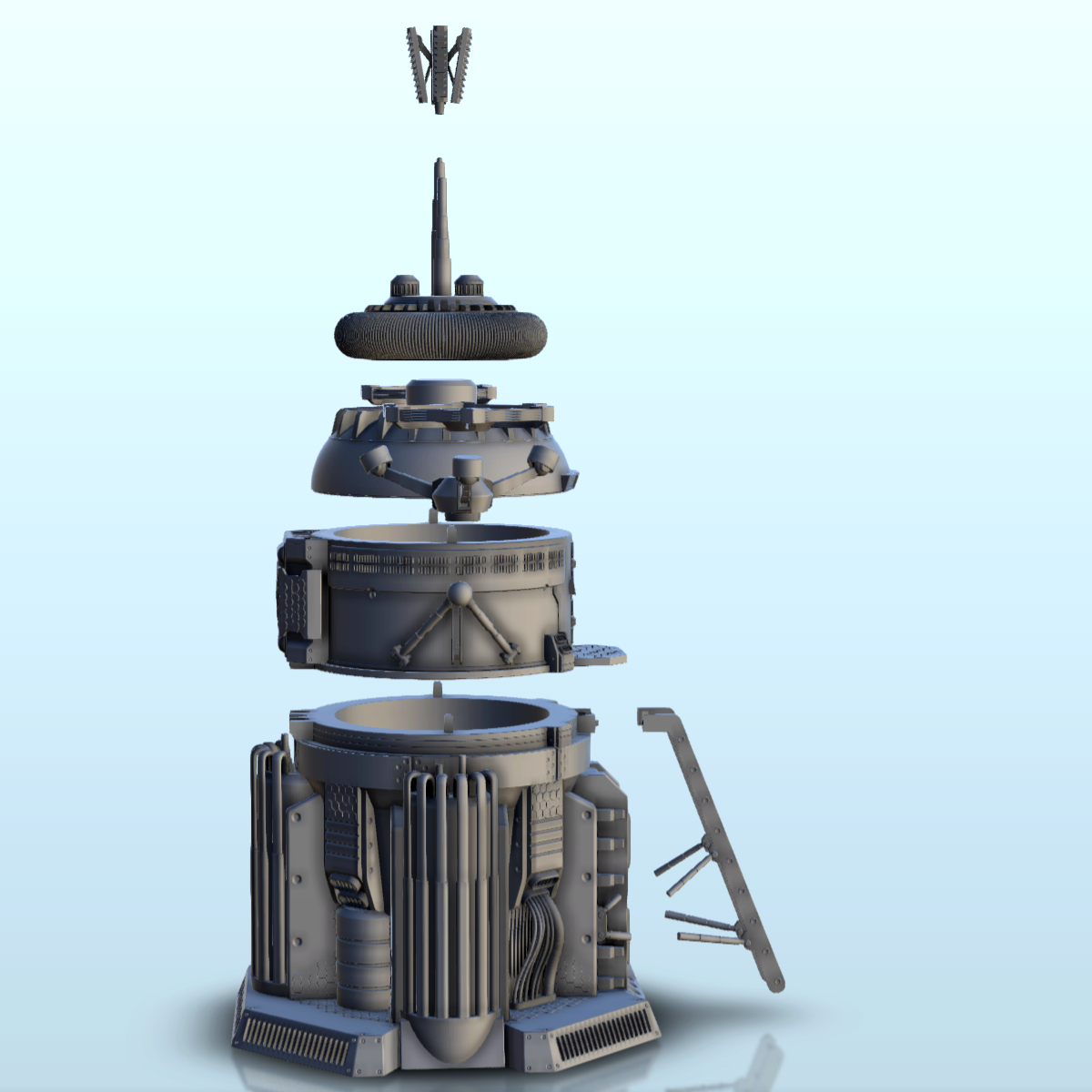 Large space lander - Terrain Scifi Science fiction SF | 3D models ...