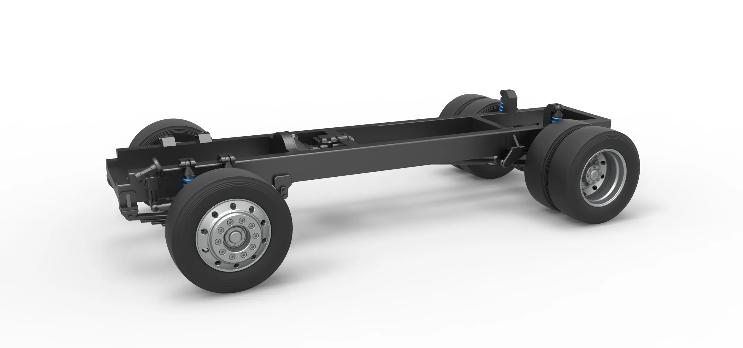 Vehicles & Machinery STL Download - Chassis of Big Rig Racing Semi ...