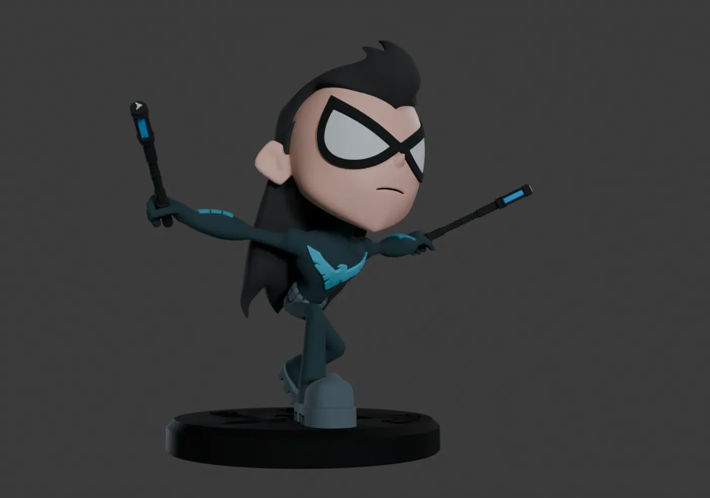 Characters & Creatures STL Download - Nightwing - TTGby 3dmpro
