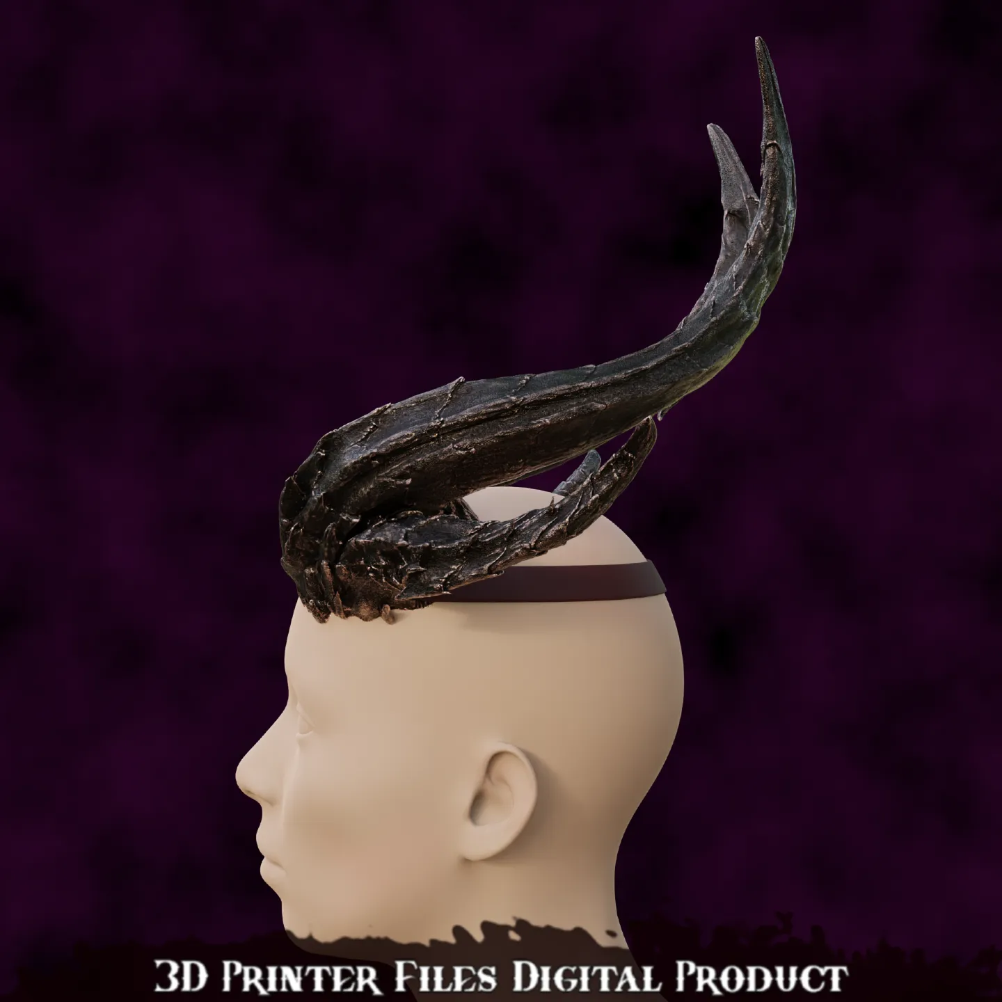 Cosplay STL Download - Devil Raphael/Haarlep Incubus Cosplay Horns ...