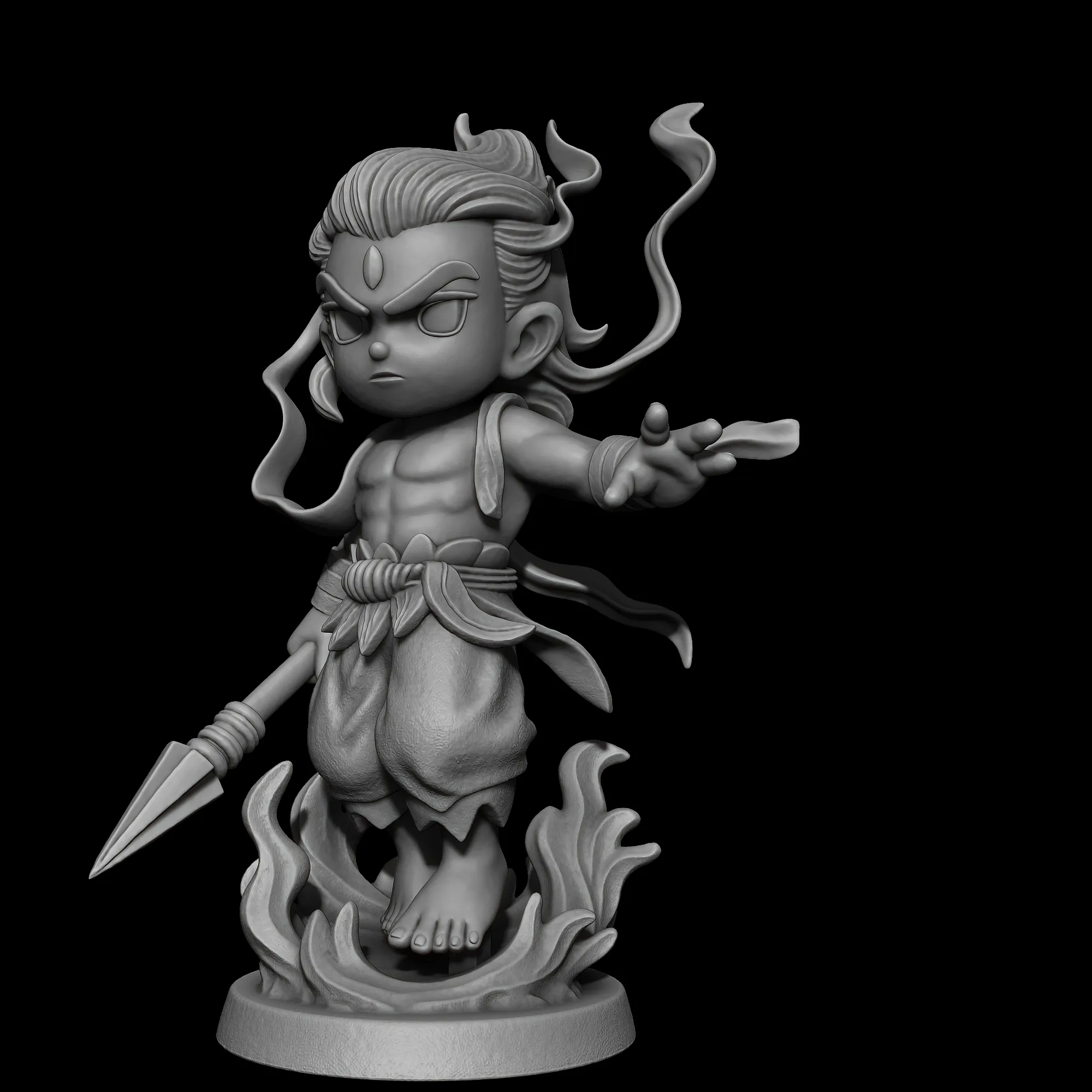 Characters & Creatures STL Download - Nezha -𝐍𝐞 𝐙𝐡𝐚by GALAXIARUM 3D
