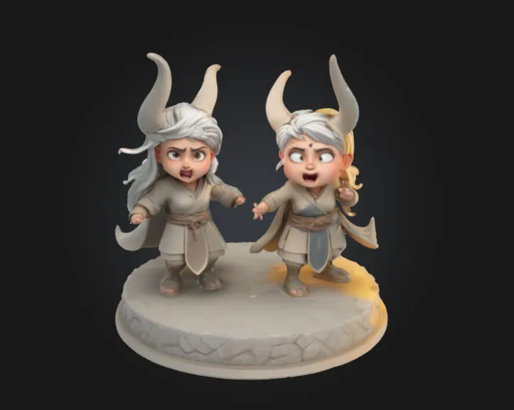 Characters & Creatures STL Descarga - 2 brothers from hell - Xempiaaz