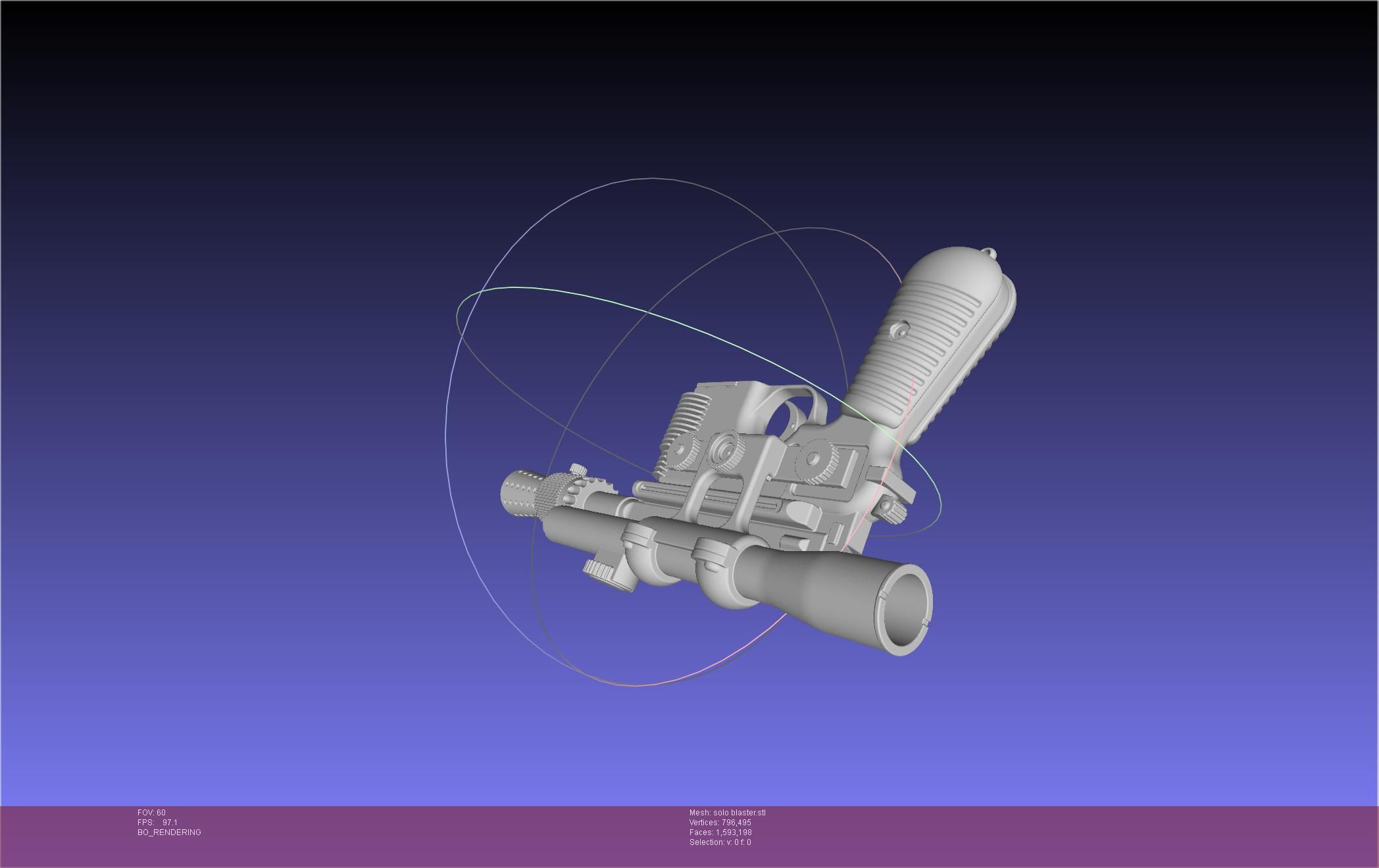 Star Wars Han Solo Blaster Basic Model | 3D models download | Creality ...