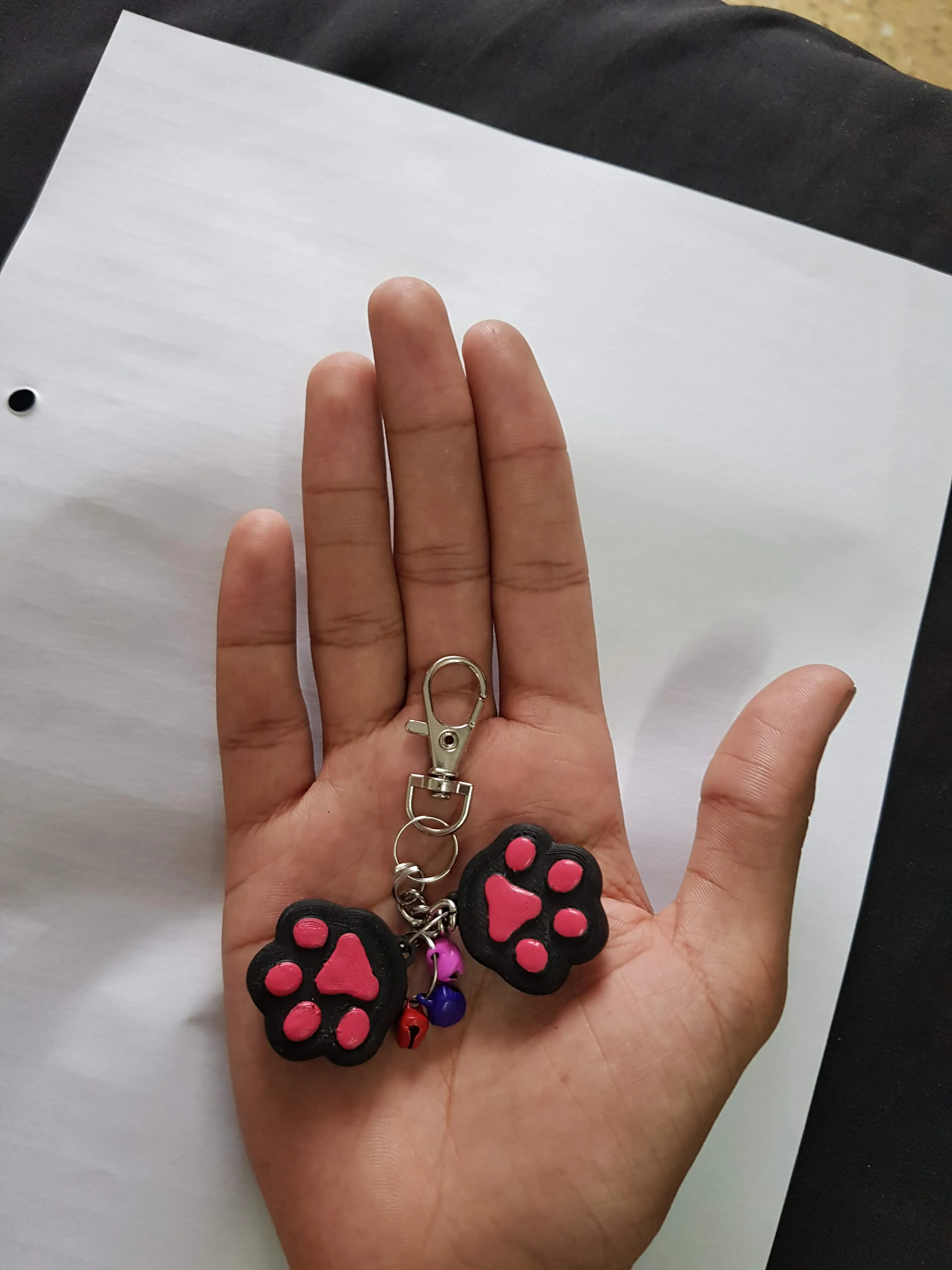 Jewelry & Accessories STL Download - 3D Printable Cat Paw Keychain ...