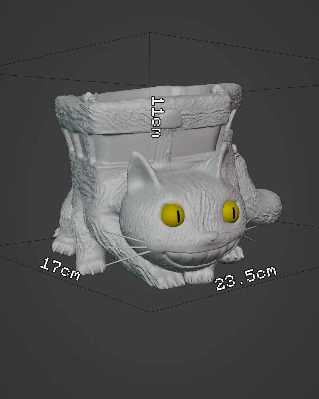 Home Decorations & Ornaments STL Download - STL CATBUS PLANTERby Micopoly