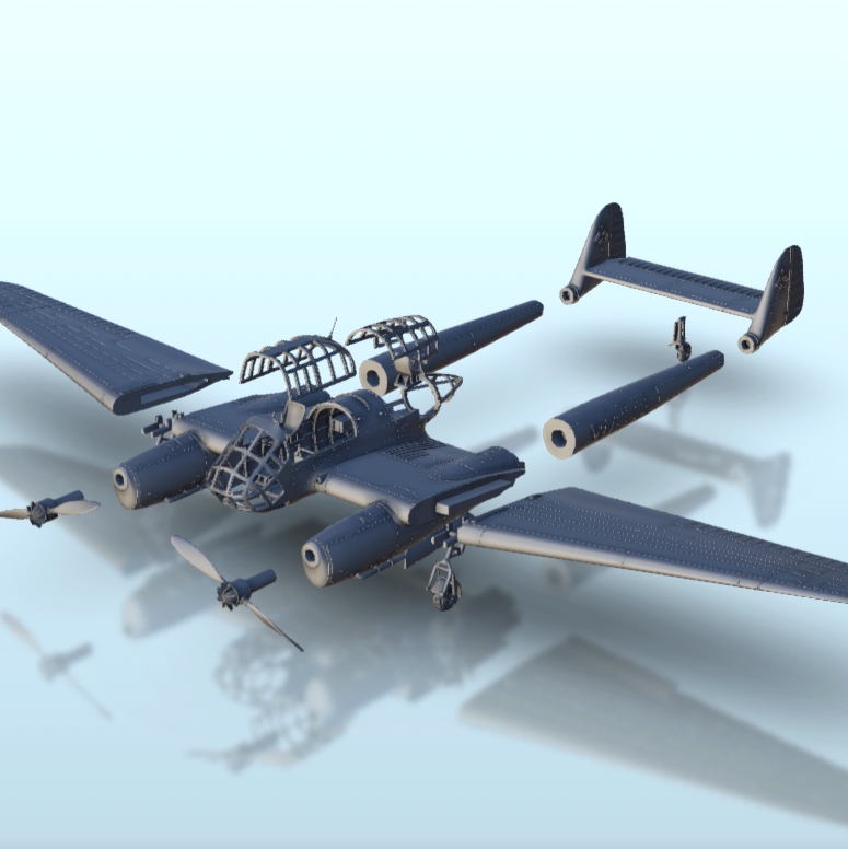 Focke-Wulf Fw 189 - WW2 Terrain plane aircraft diaroma | 3D models ...