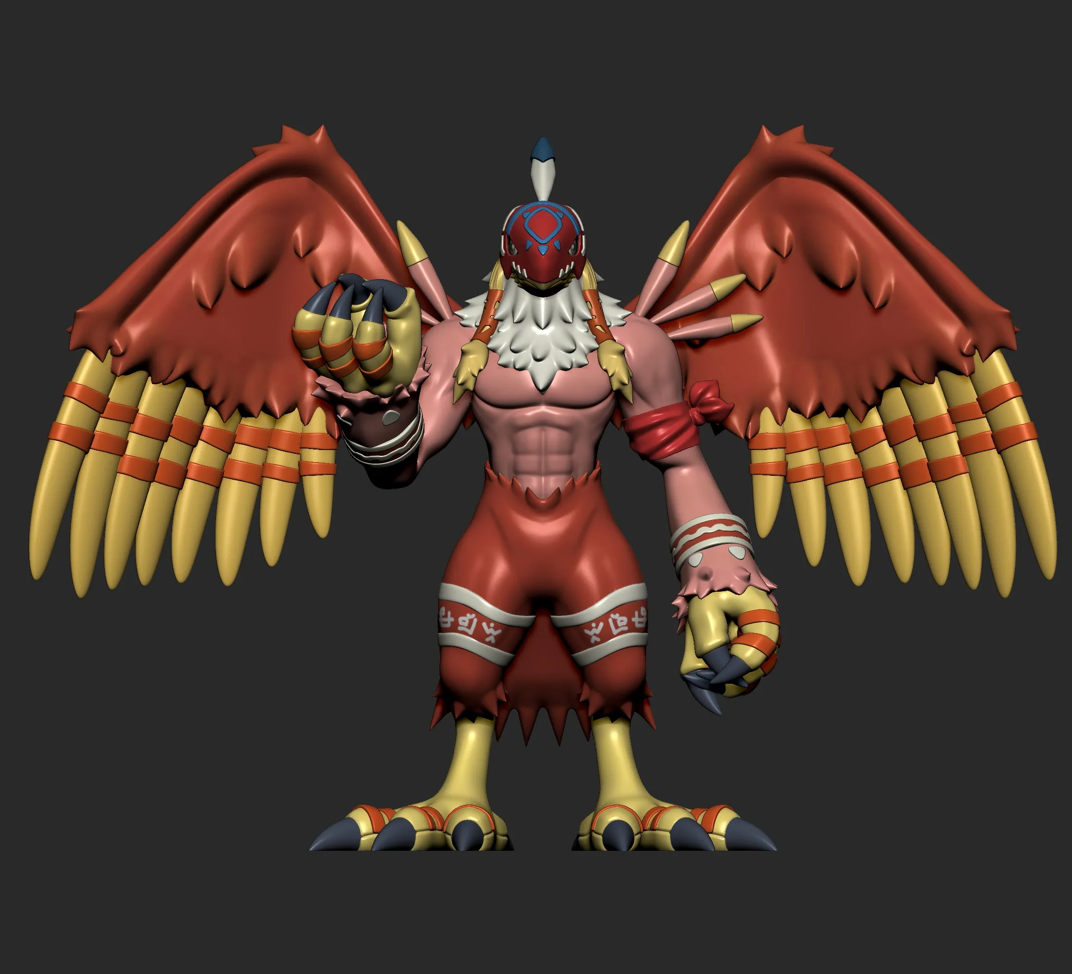 Characters & Creatures STL Download - Digimon - Garudamonby Fontoura3d