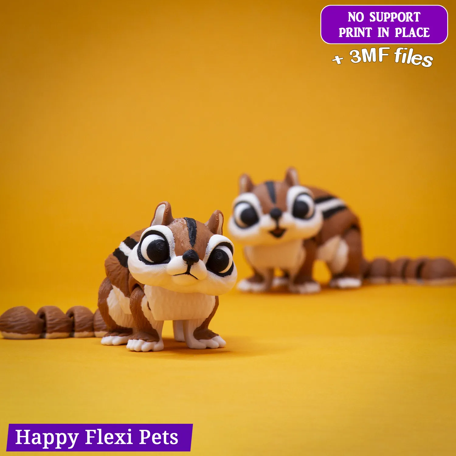 Other STL Download - Chipmunk the flexi toyby Happy Flexi Pets
