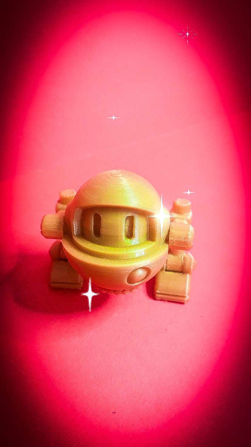 Your Kenji, or Benchi robot in PLA GOLD. ♥ Thank you for the model ...