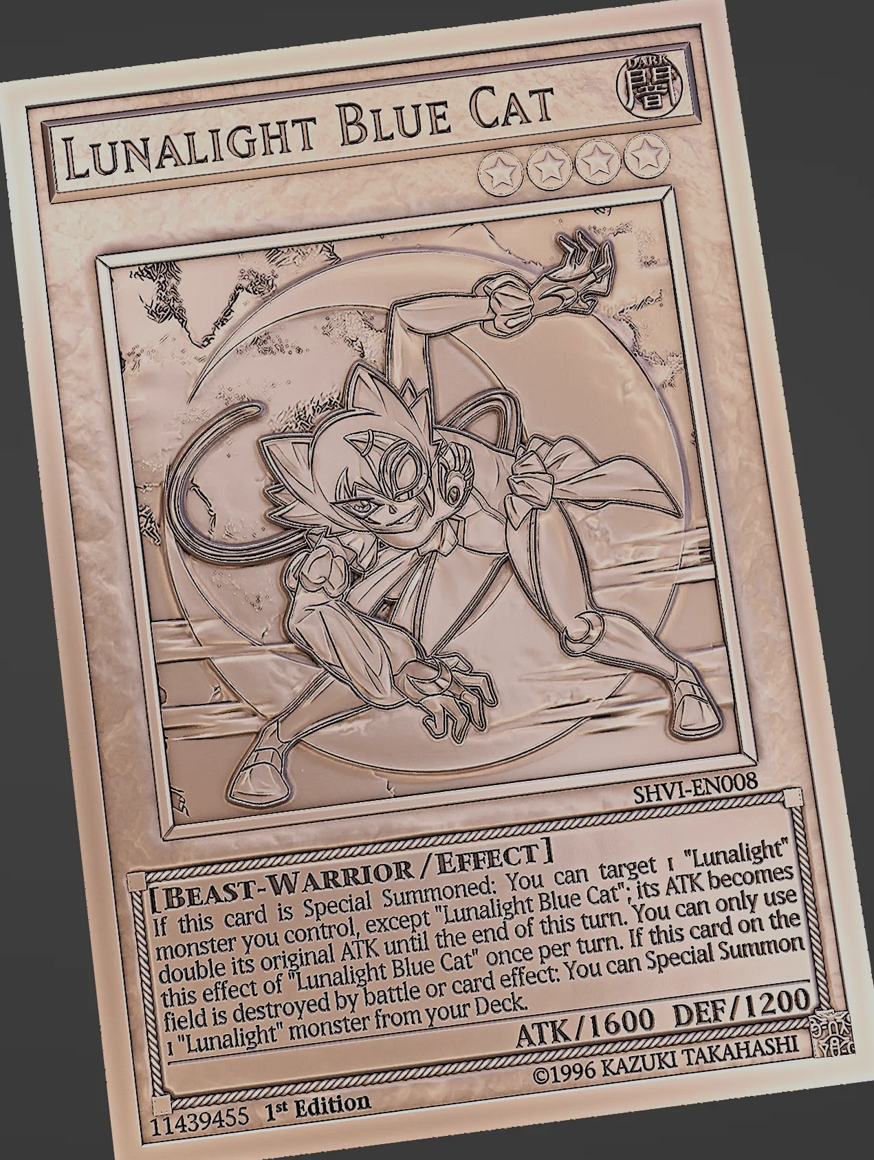 Other STL Download - Lunalight Blue Cat - yu-gi-oh!by Wsonuchiha3D