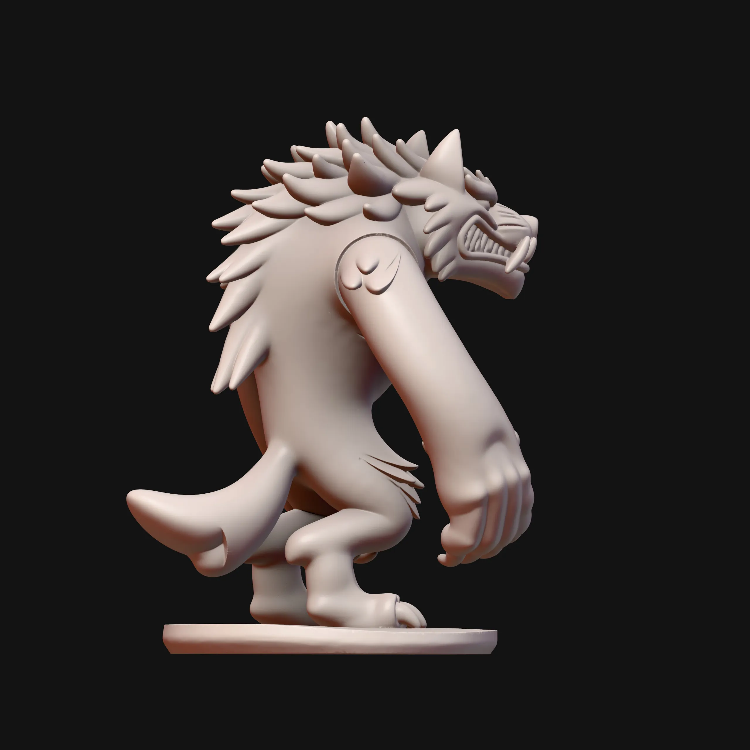3D Printer Files | 3MF File | Werewolf Sculpture | Creality Cloud