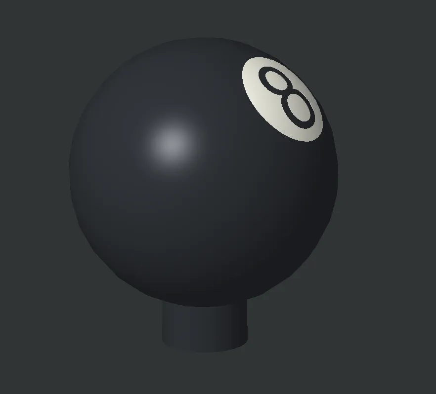 3D Printer Files | 3MF File | 8 Ball Beer Tap Handle | Creality Cloud