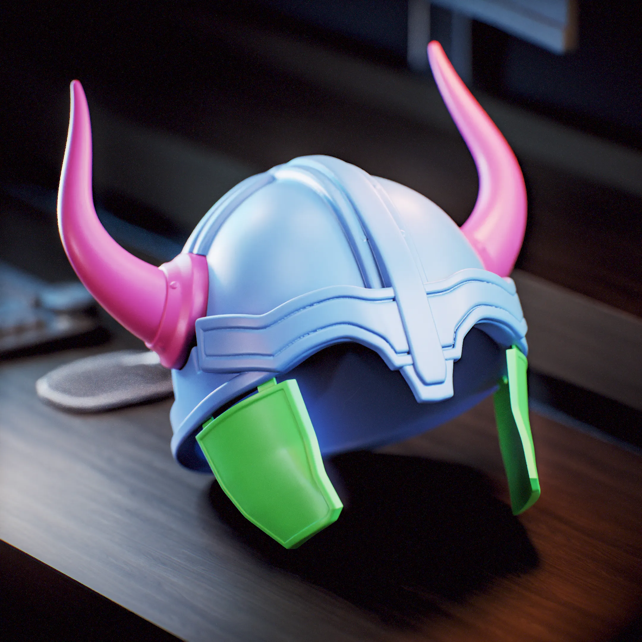 Cosplay STL Download - Real size Viking Helmet split by partsby ...