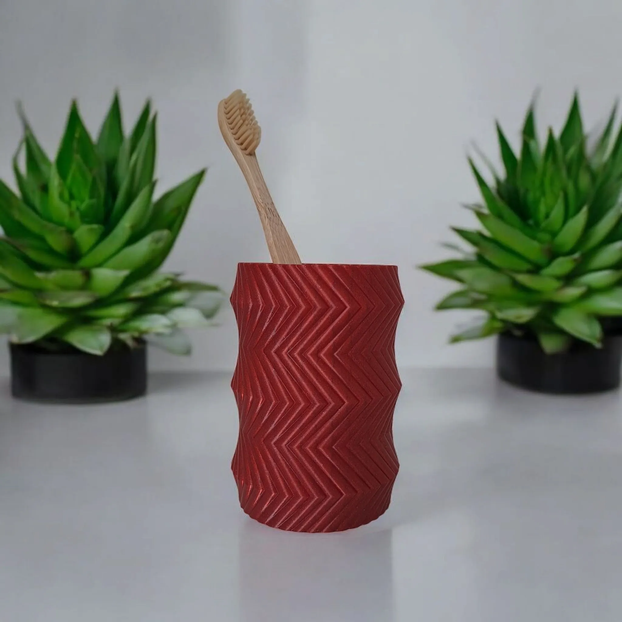 3D Printer Files | 3MF File | Ribbed Pencil Holder or Toothbrush Cup ...