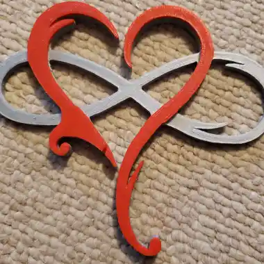 Used tinkercad to create a 2 level model to highlight heart separate ...