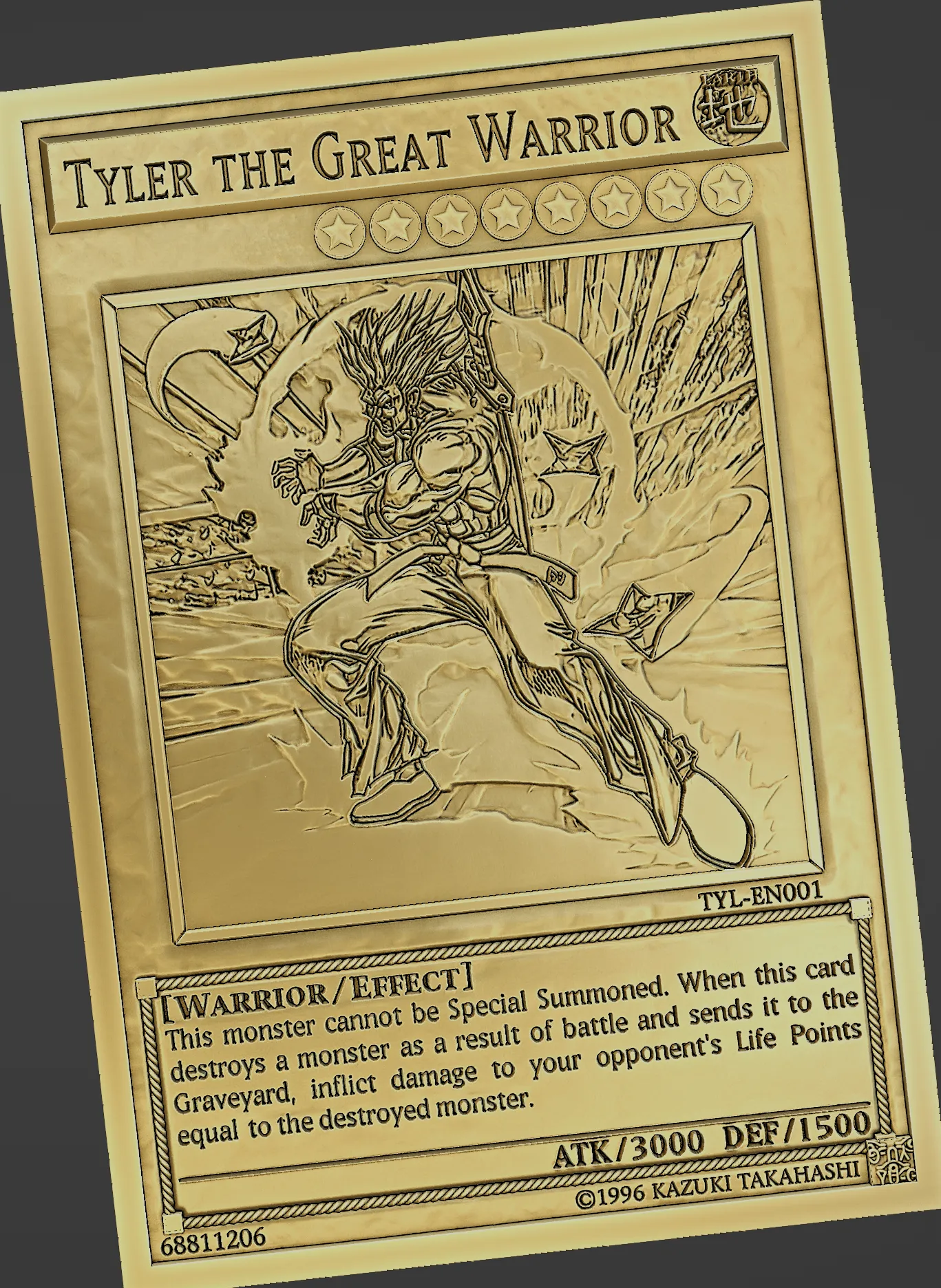Free Other STL Download - Tyler the Great Warrior - yu-gi-oh!by ...
