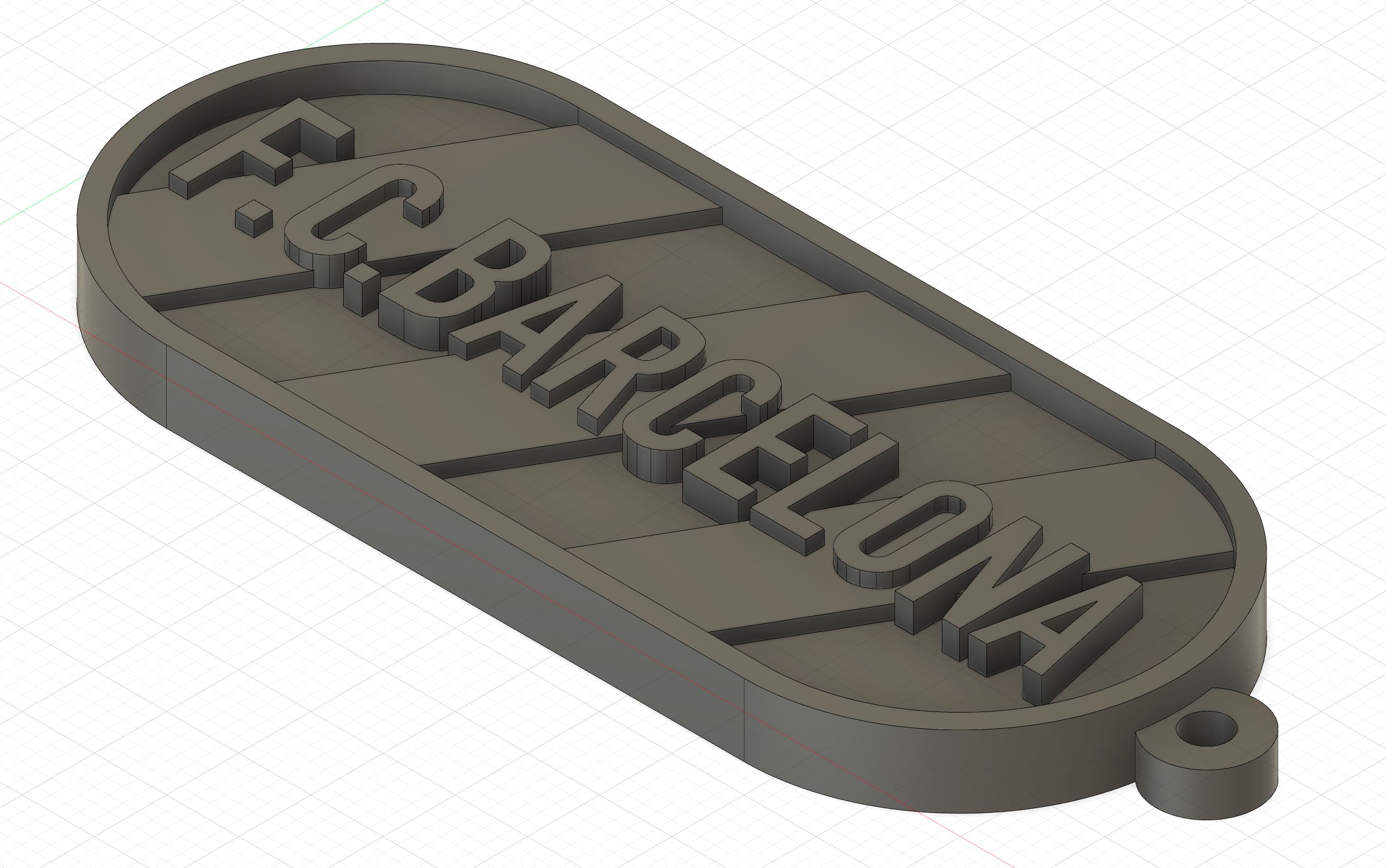 FC BARCELONA KEYCHAIN LLAVERO | 3D models download | Creality Cloud