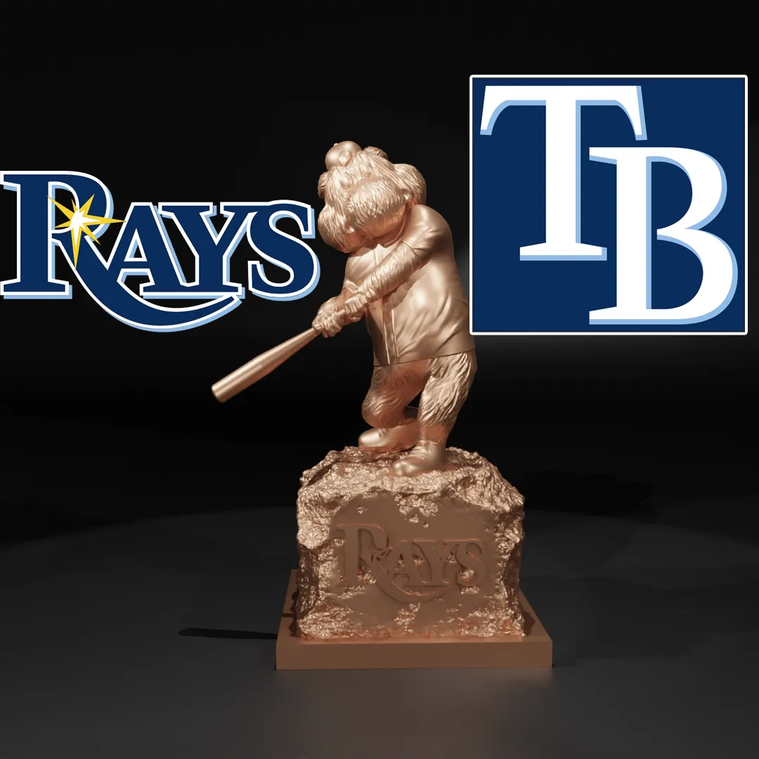 Other STL Download - MLB - TAMPA BAY RAYS BASEBALL MASCOT STATUE DESTOPby KHUONGTAINANG