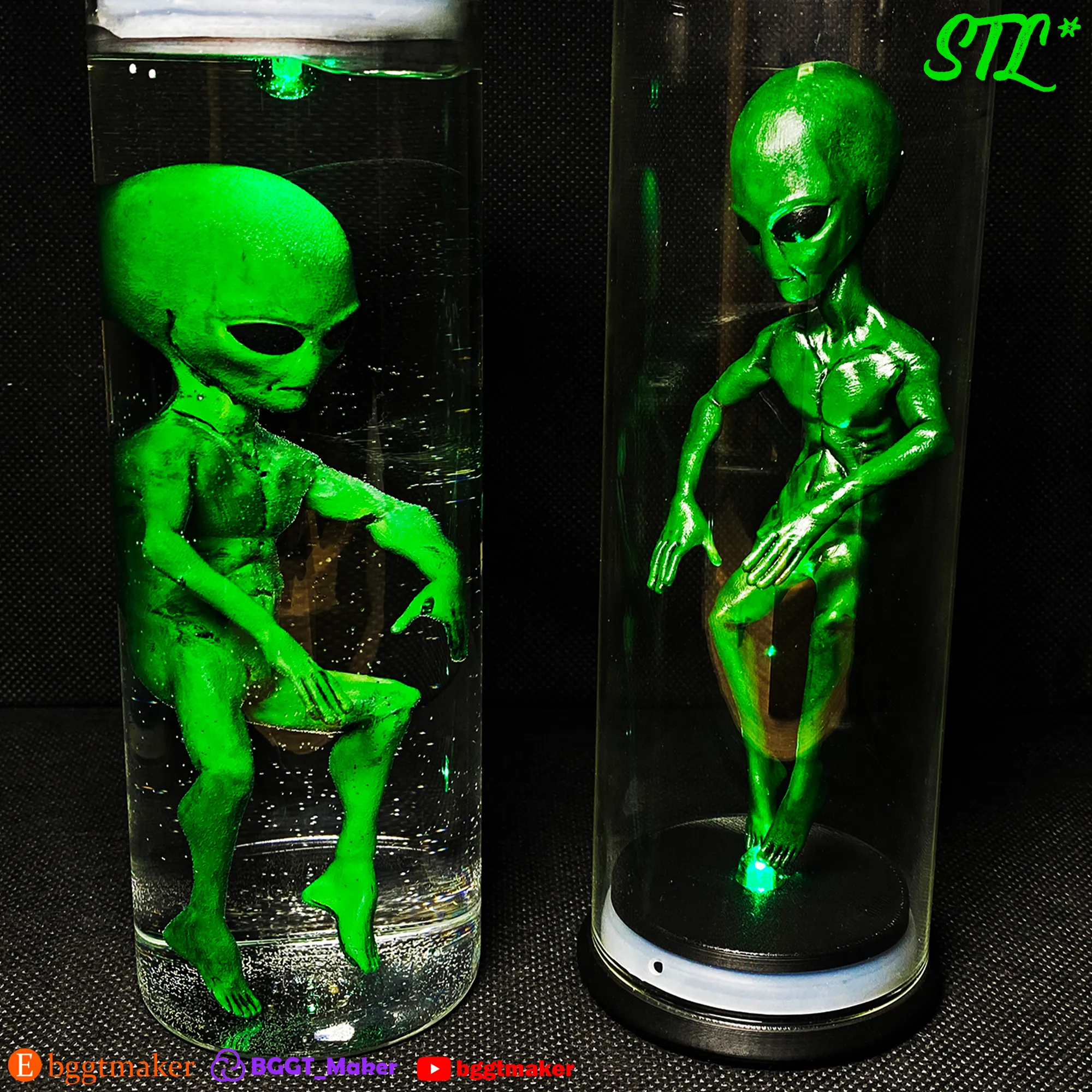 Board Games & Card Games STL Download - GREEN ALIEN UFO 3D PRINT FIGURE ...