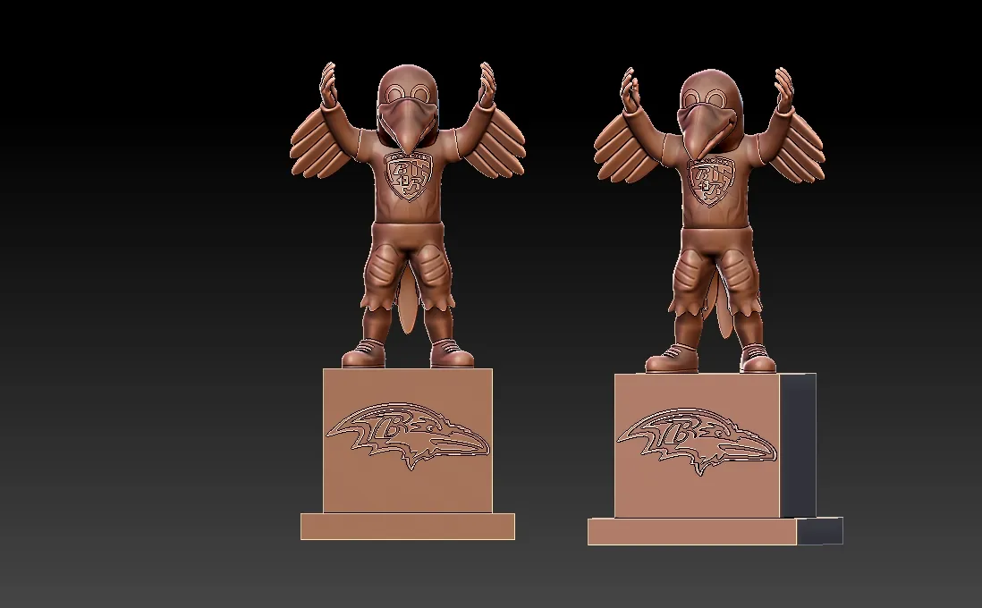 Other STL Download - NFL - BALTIMORE RAVENS MASCOT STATUE - POE - 3D ...