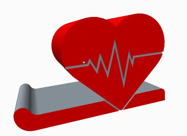 3D Printer Files | 3MF File | heart phone holder | Creality Cloud