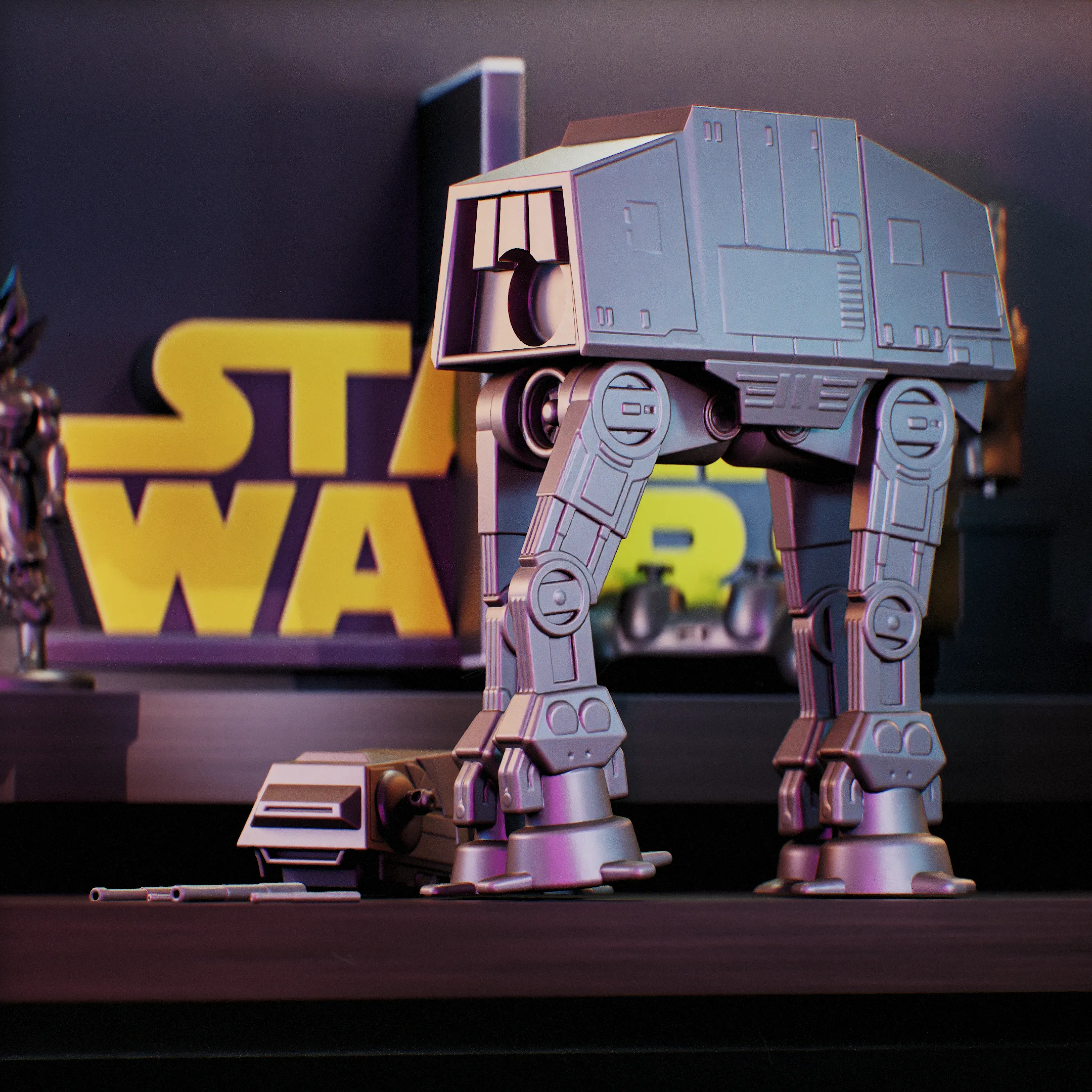 Other STL Download - Star Wars Imperial armored walker AT ATby greencatpoly