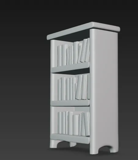 Props & Terrain STL Download - 4X Bücherregal / bookshelfby Brainbits3D
