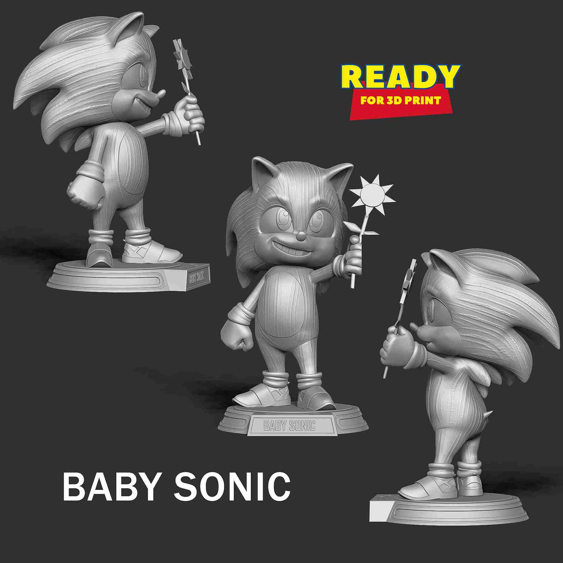 Baby Sonic | 3D models download | Creality Cloud