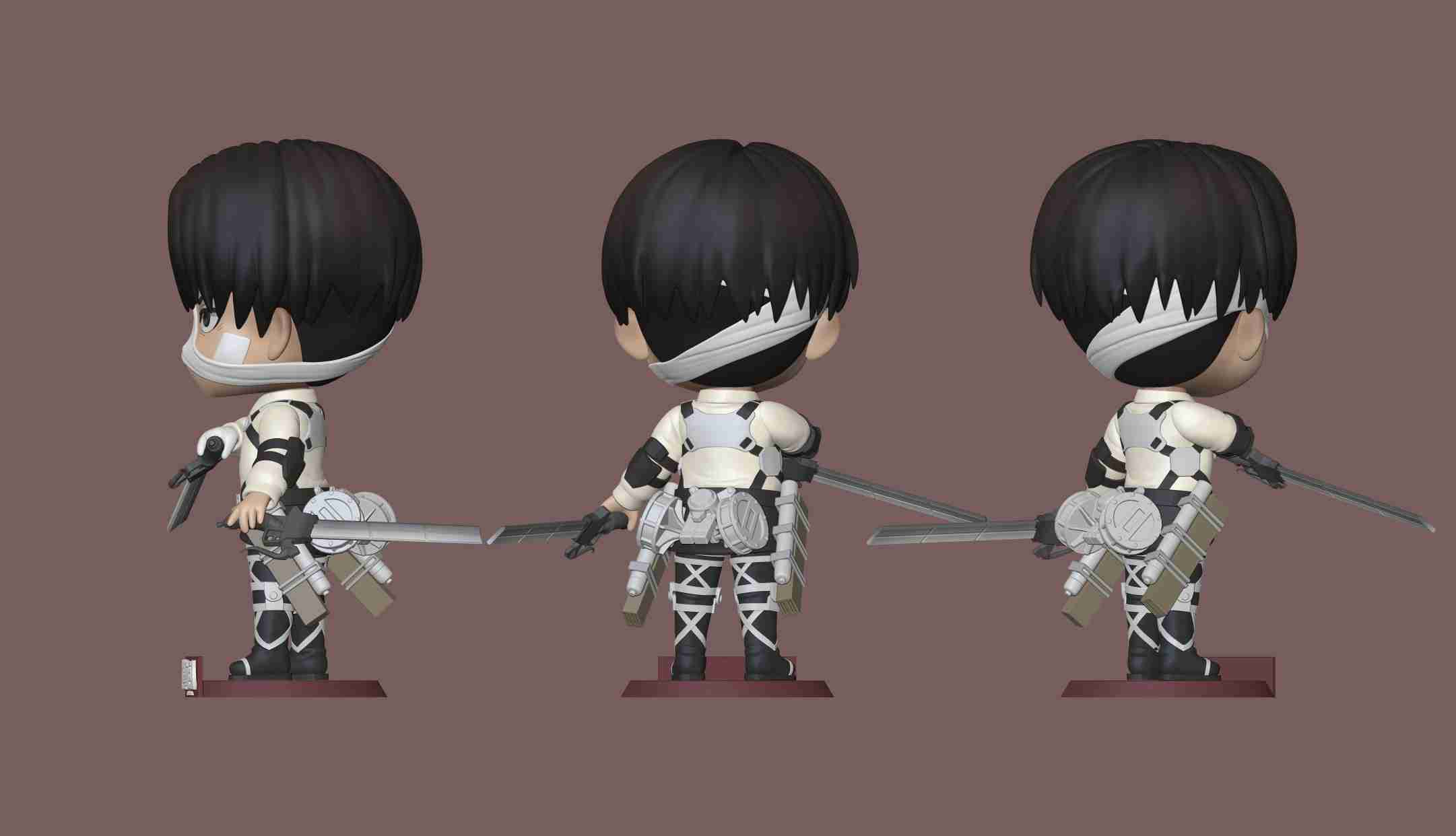 Levi Shingeki no kyojin | 3D models download | Creality Cloud