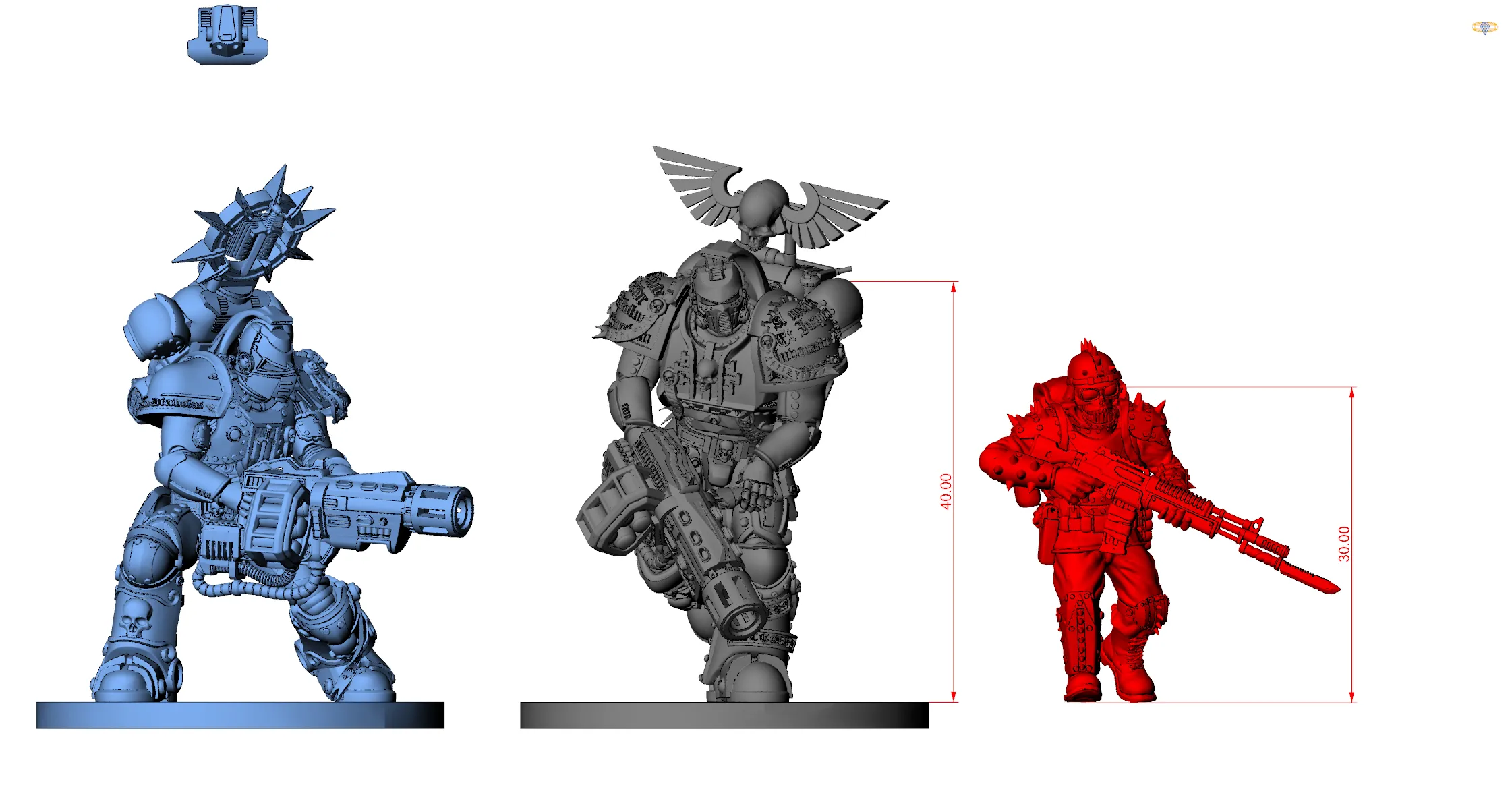 Characters & Creatures STL Download - Steel Sentinel 11by Silent Gil