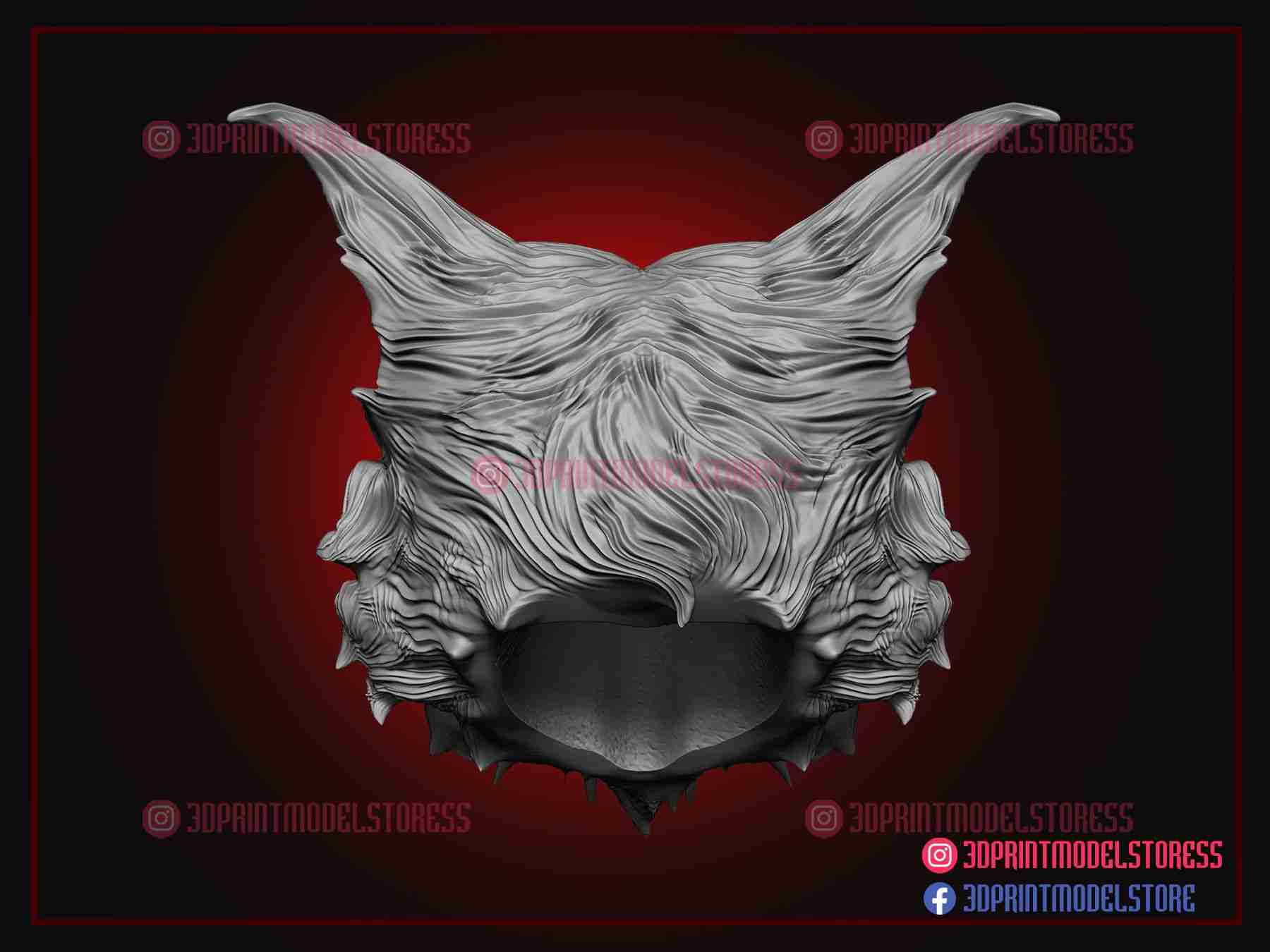 Werewolf Cosplay Helmet - The Howling - Halloween Costume | 3D models ...