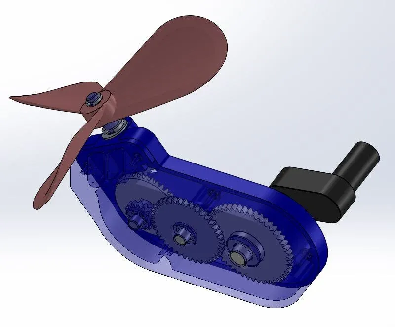 Other STL Download - Hand Cranked Fanby Haydar Boz