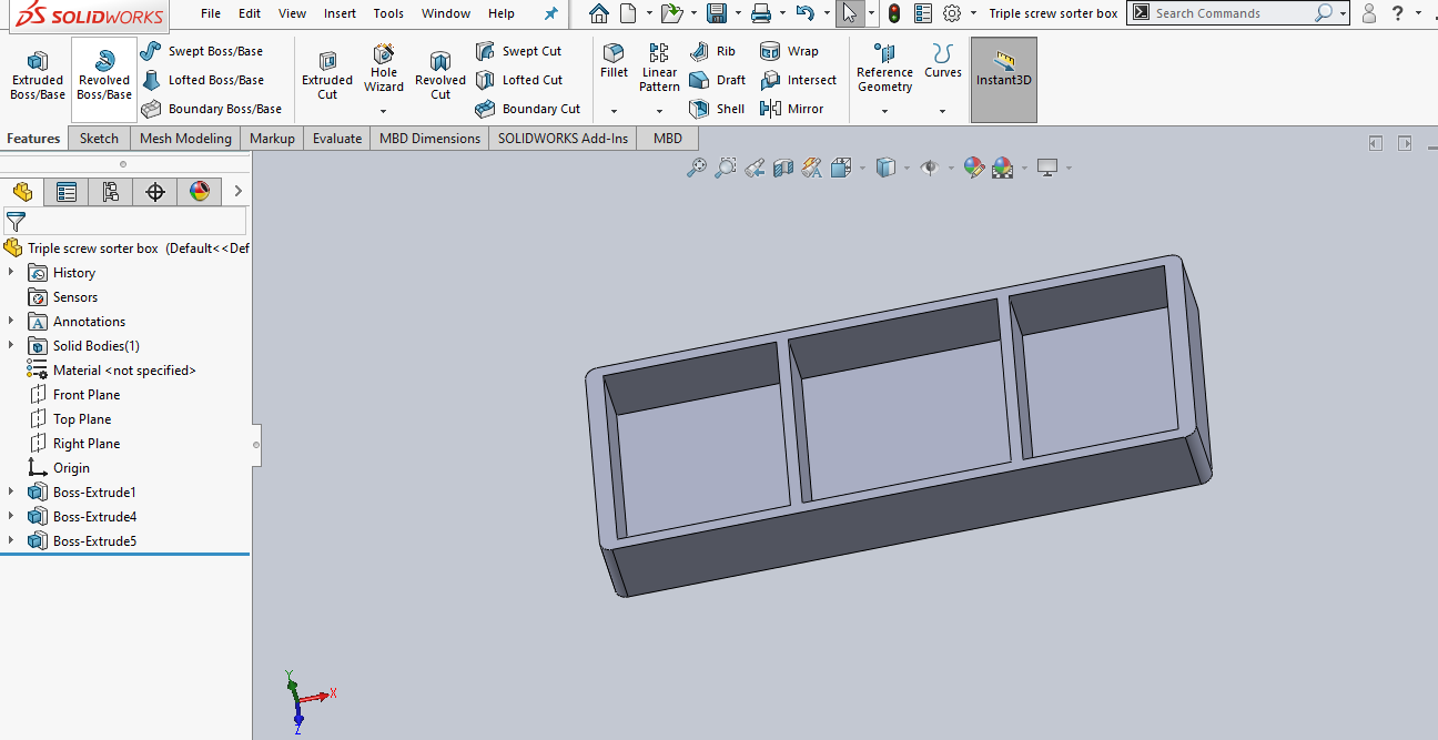 Triple screw sorter box | 3D models download | Creality Cloud