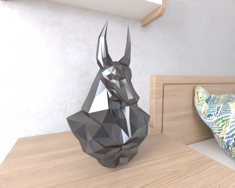 Anubis Bust Lowpoly Low poly | 3D models download | Creality Cloud