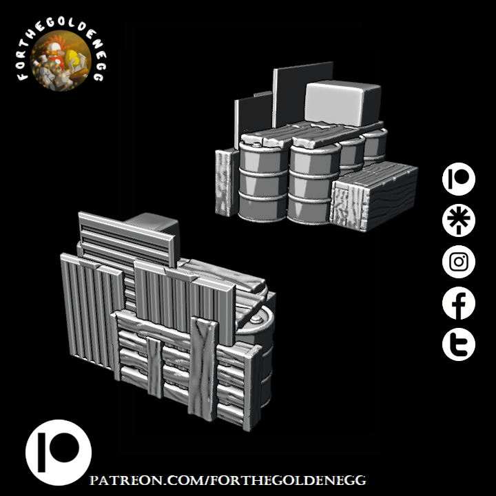 Barricade #6 (32mm scale, supportless) | 3D models download | Creality ...