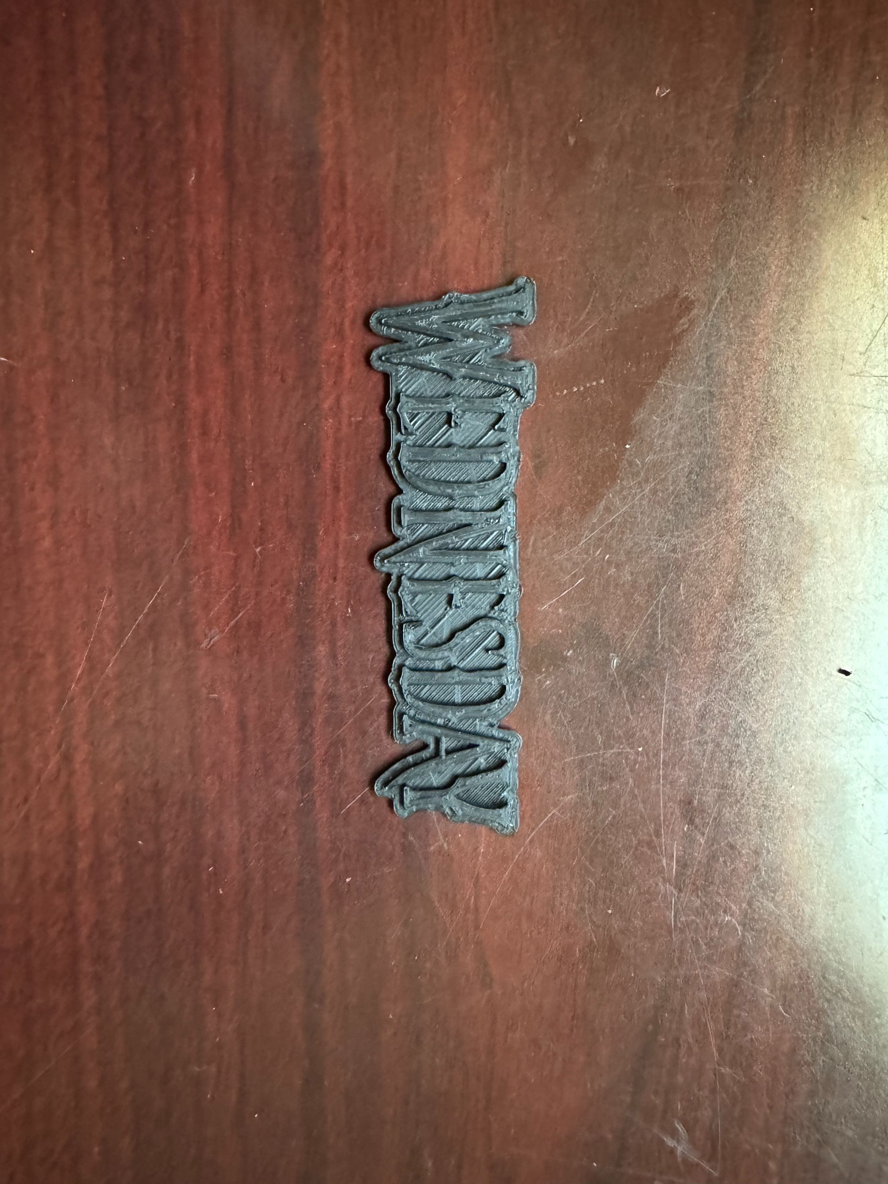 Wednesday Name Plate | 3D models download | Creality Cloud